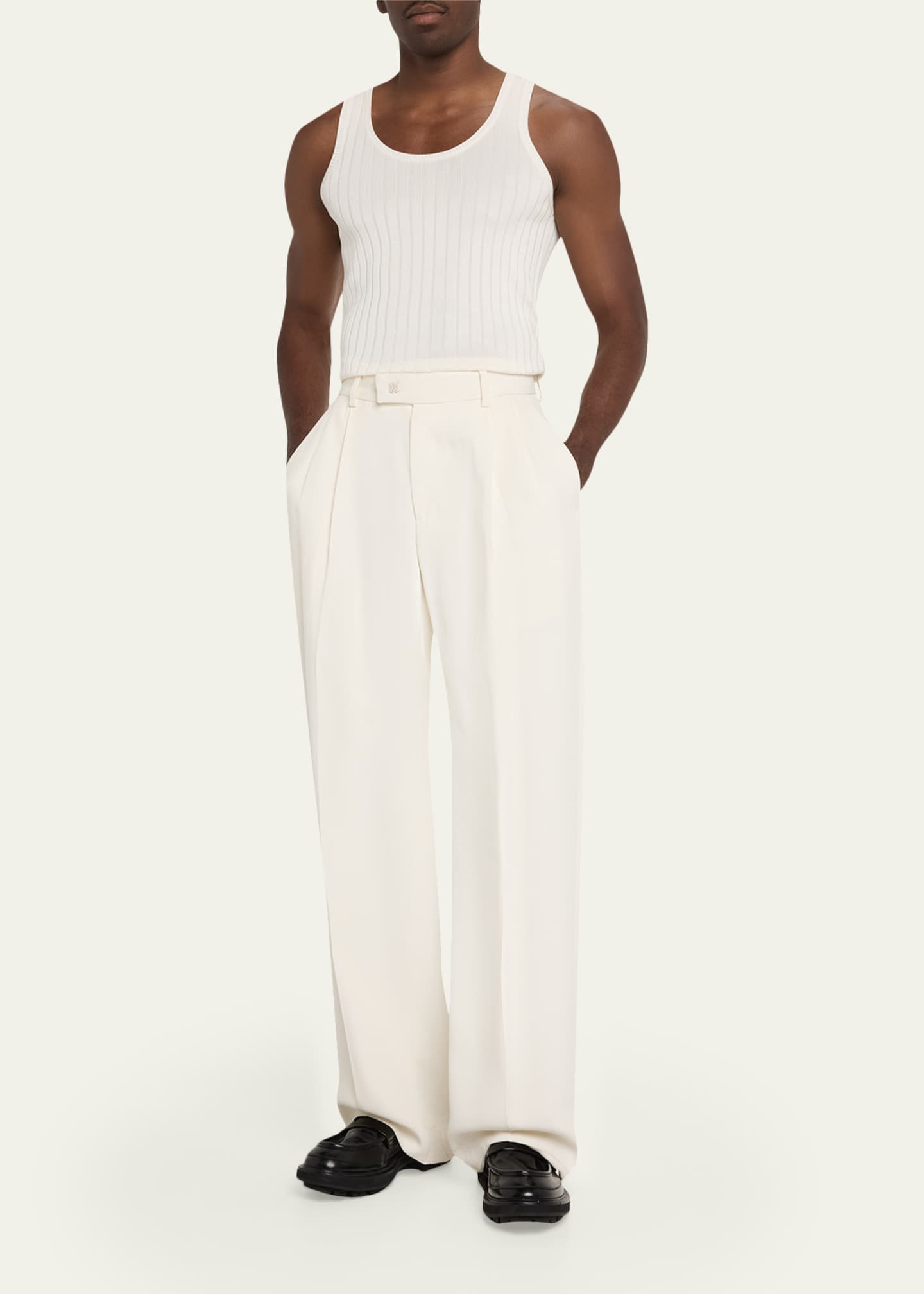 Amiri Men's MA Hardware Ribbed Tank Top - Bergdorf Goodman