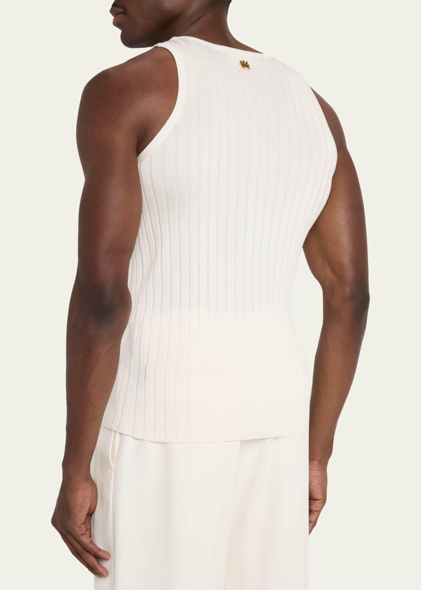 Amiri Men's MA Hardware Ribbed Tank Top - Bergdorf Goodman