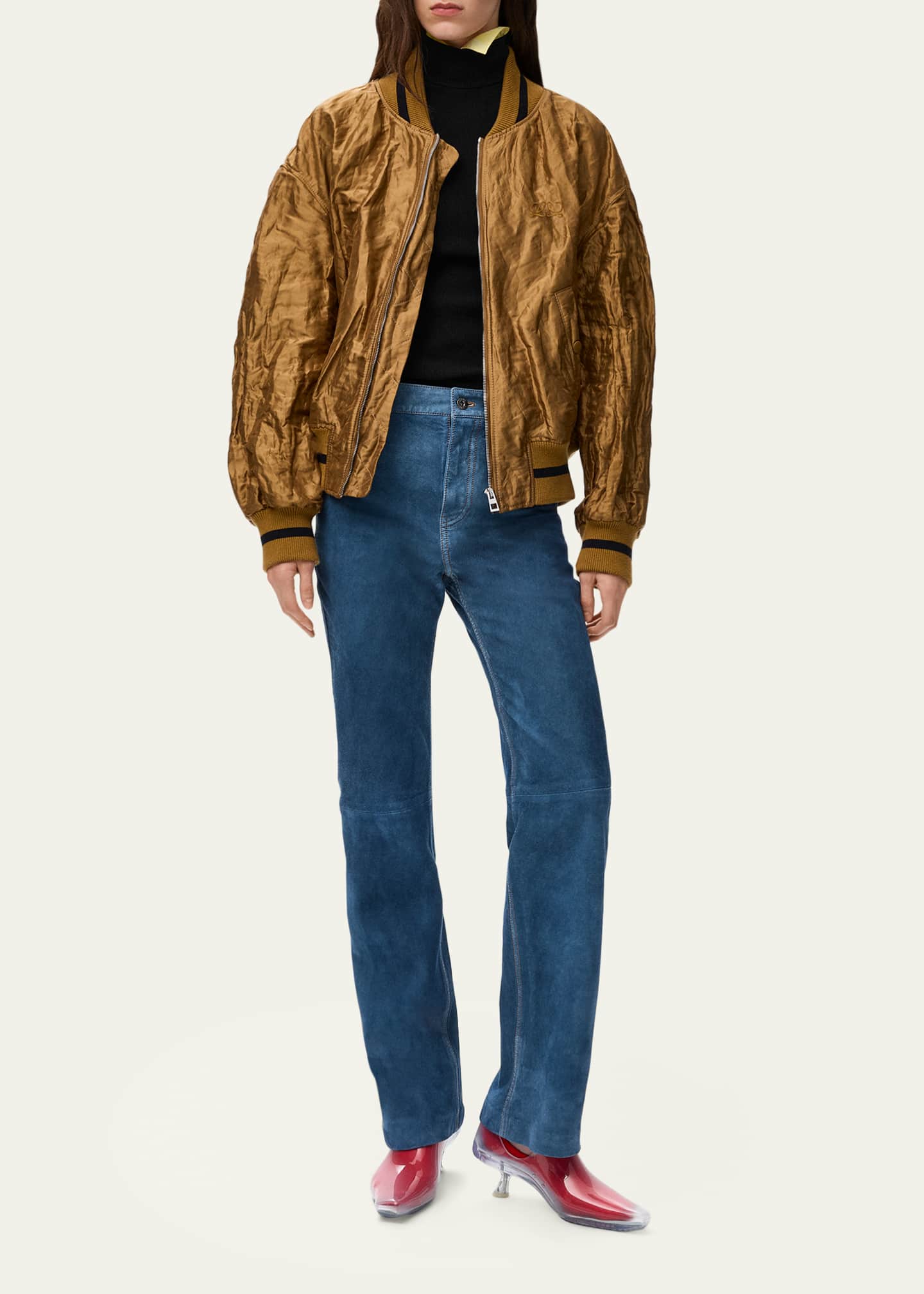 Loewe Turtleneck Sleeveless Knit Sweater - Bergdorf Goodman