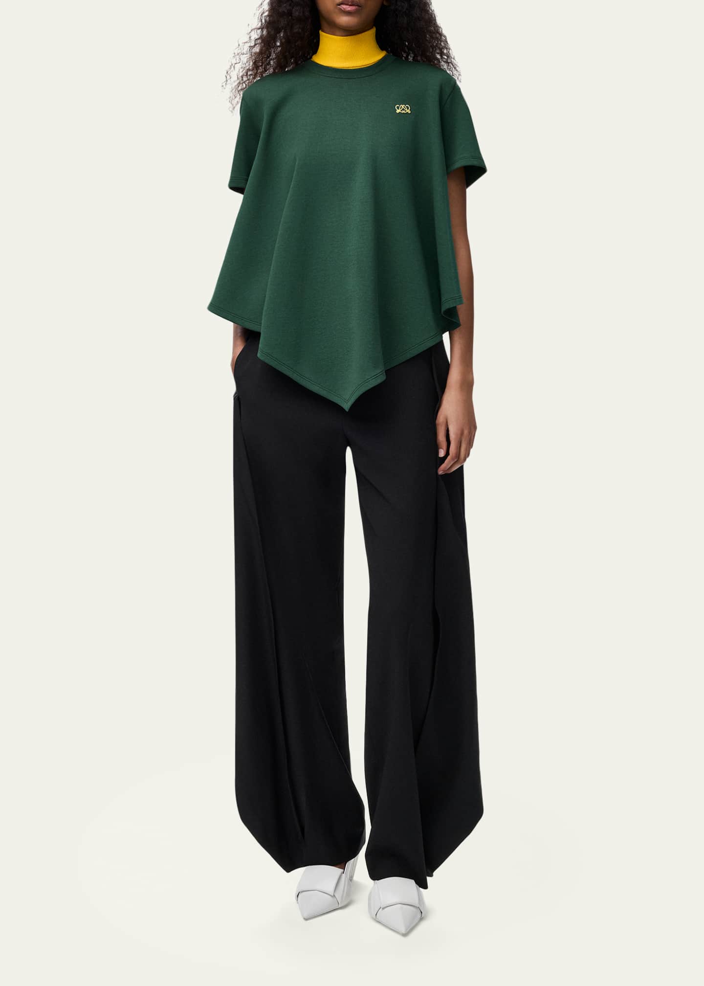 Loewe Short-Sleeve Cape T-Shirt - Bergdorf Goodman