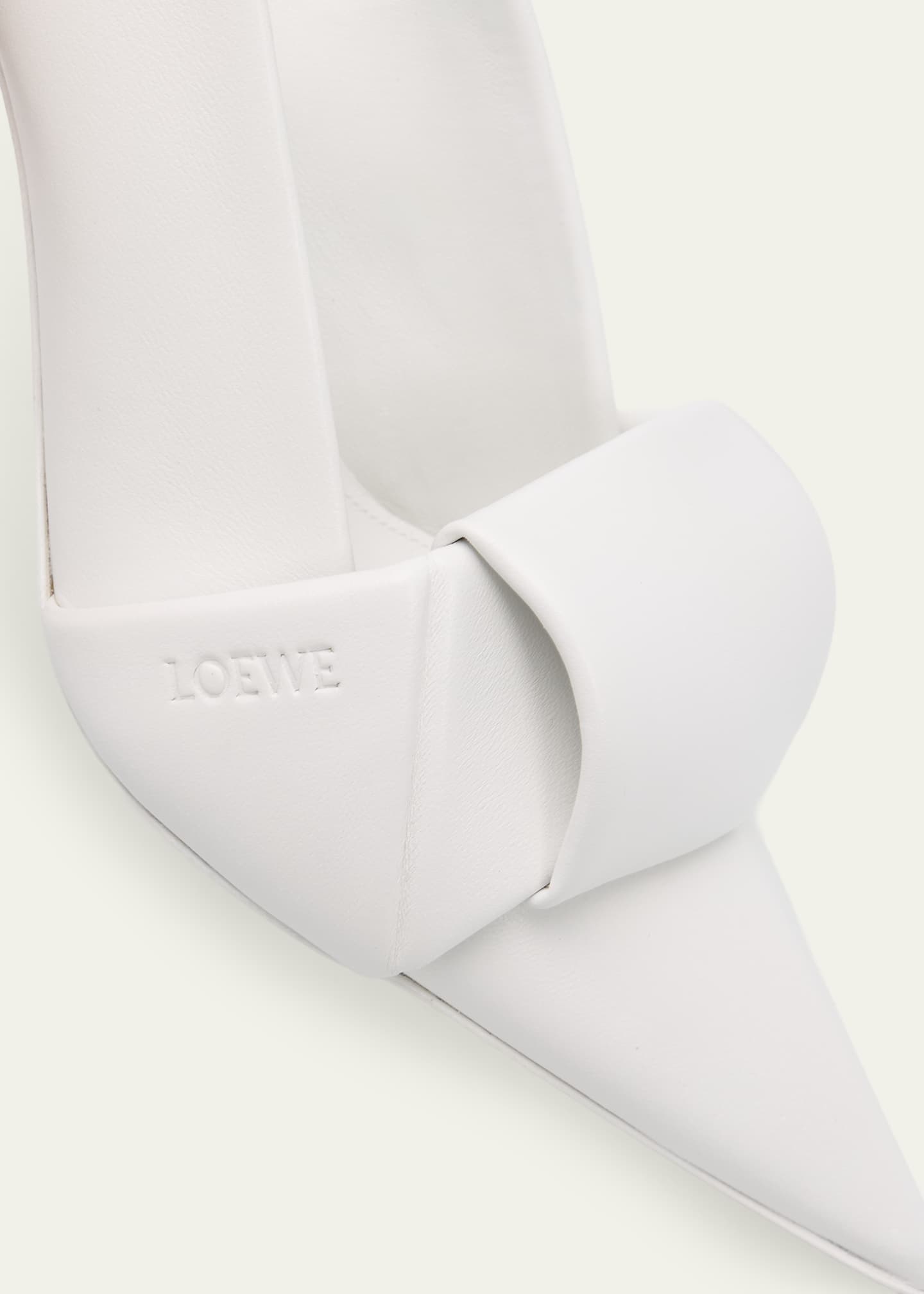 Loewe 70mm Origami Folded Leather Mule Pumps - Bergdorf Goodman