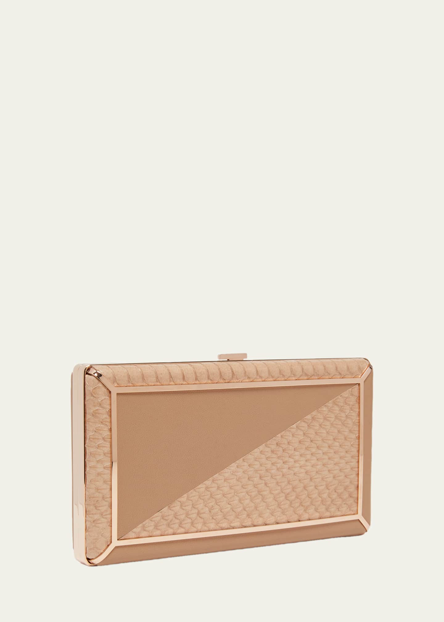 Gabriela Hearst Callas Leather & Snakeskin Clutch Bag - Bergdorf Goodman