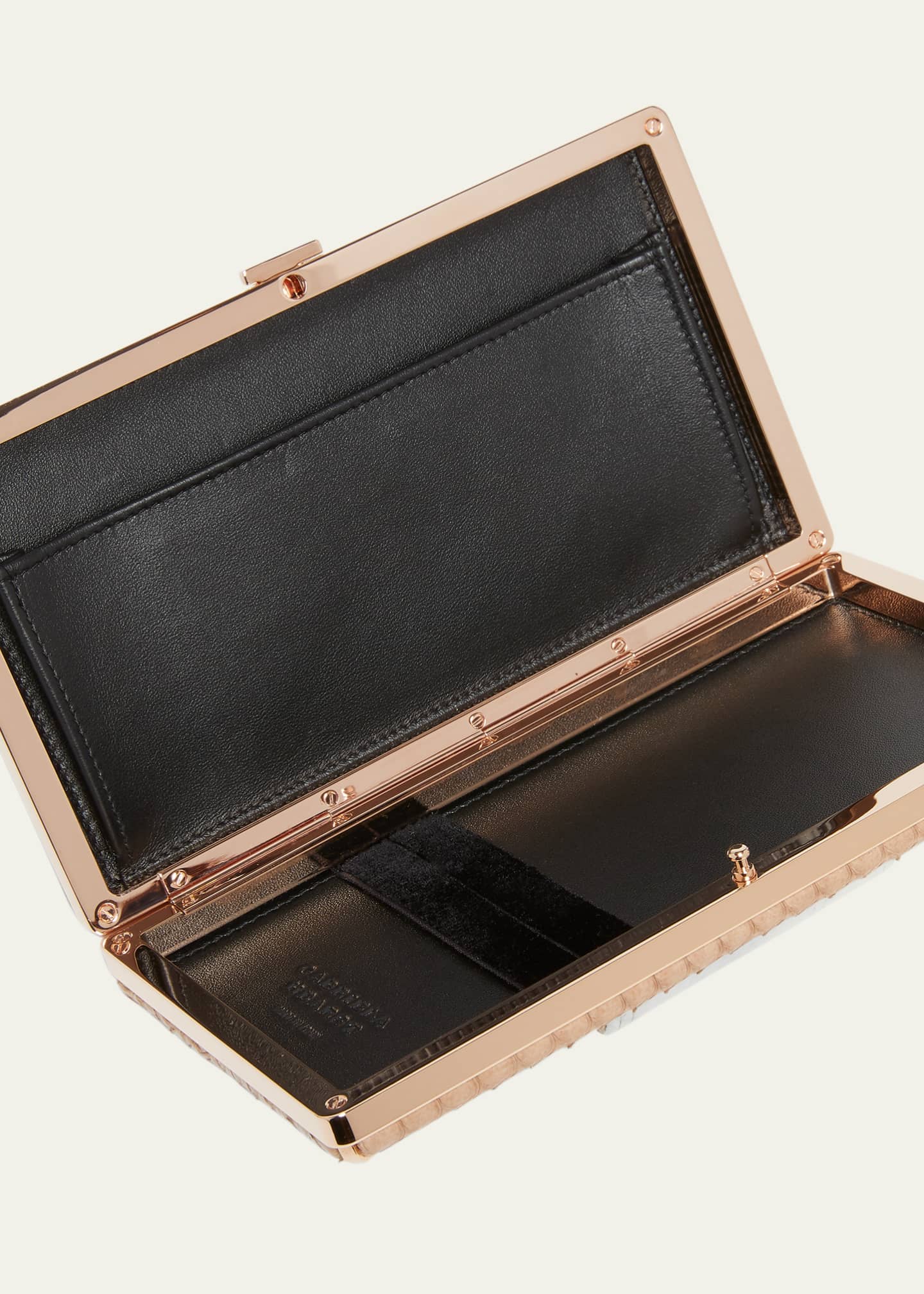 Gabriela Hearst Callas Leather & Snakeskin Clutch Bag - Bergdorf Goodman