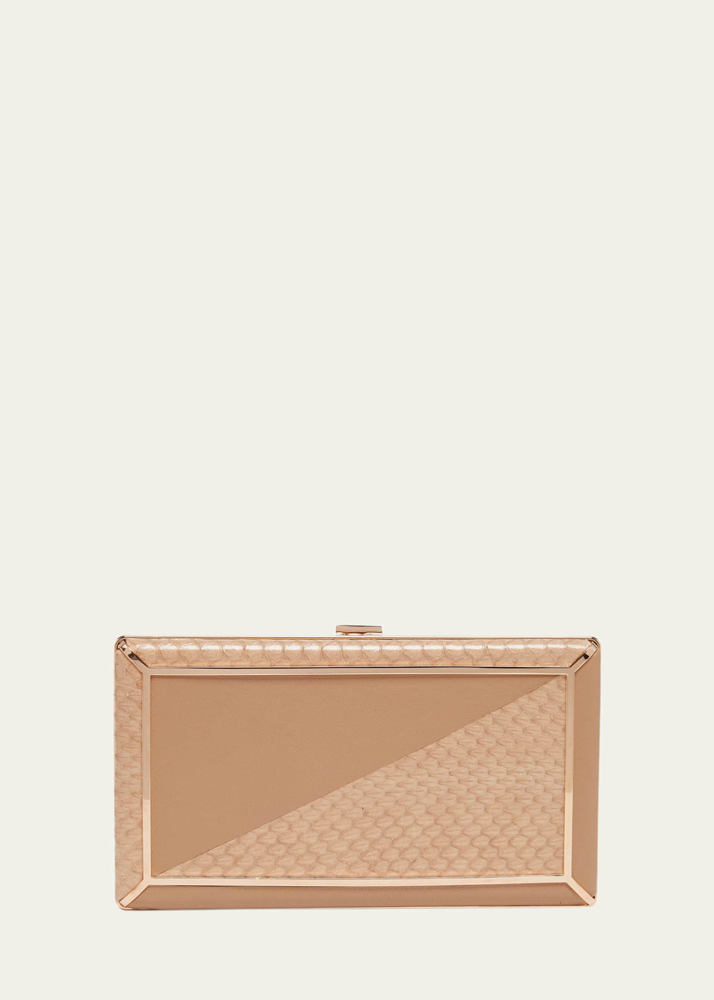 Gabriela Hearst Callas Leather & Snakeskin Clutch Bag - Bergdorf Goodman