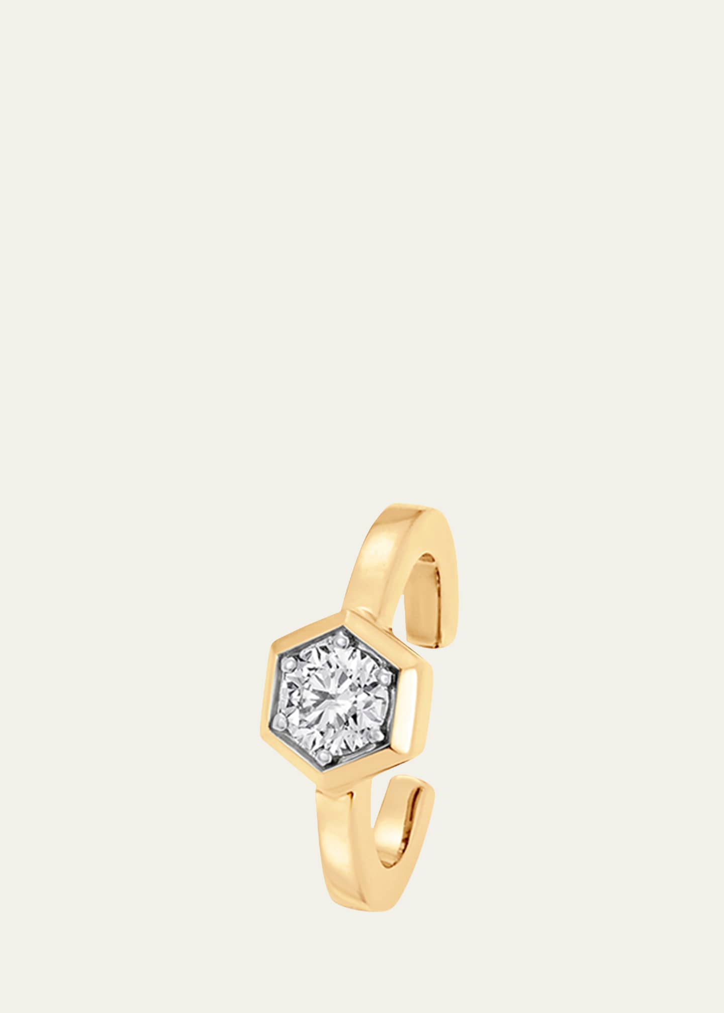 Sara Weinstock Honey Comb 18K Gold & Diamond Ear Cuff - Bergdorf Goodman