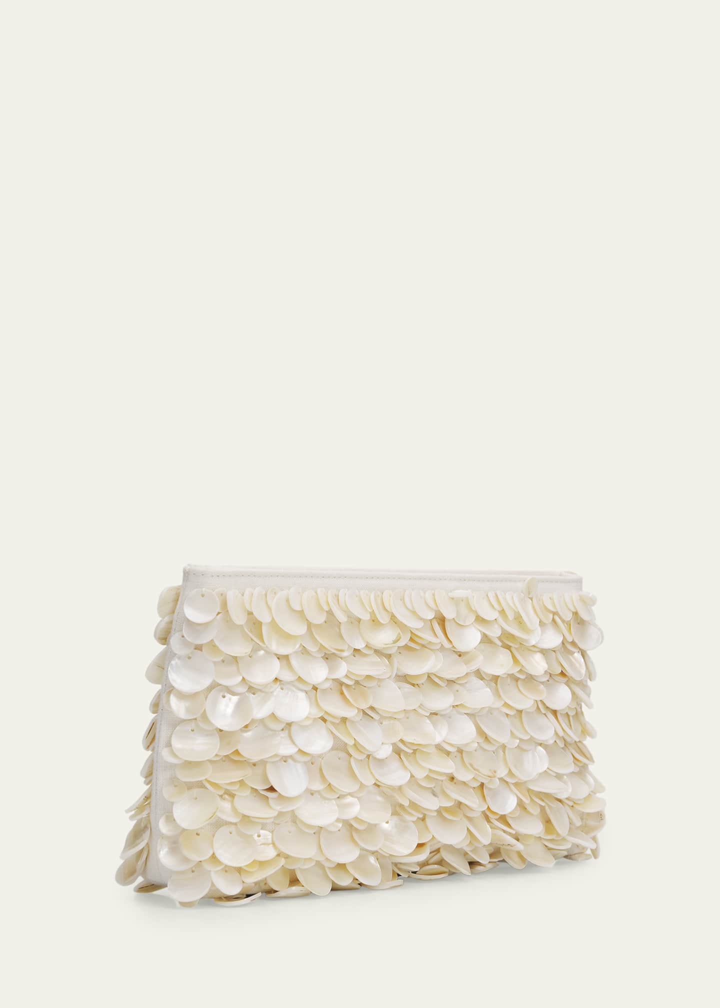 SIMKHAI Reese Seashell Leather Clutch Bag - Bergdorf Goodman