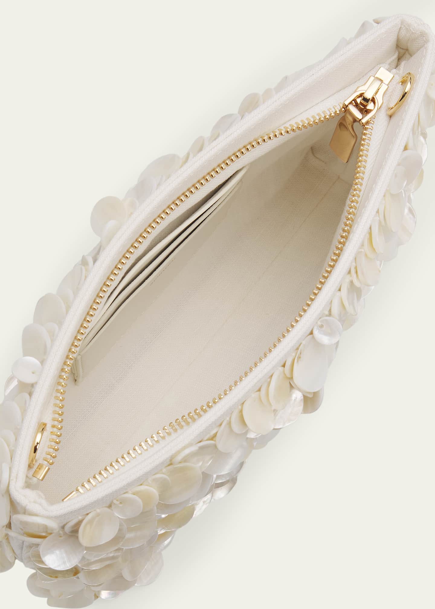 SIMKHAI Reese Seashell Leather Clutch Bag - Bergdorf Goodman