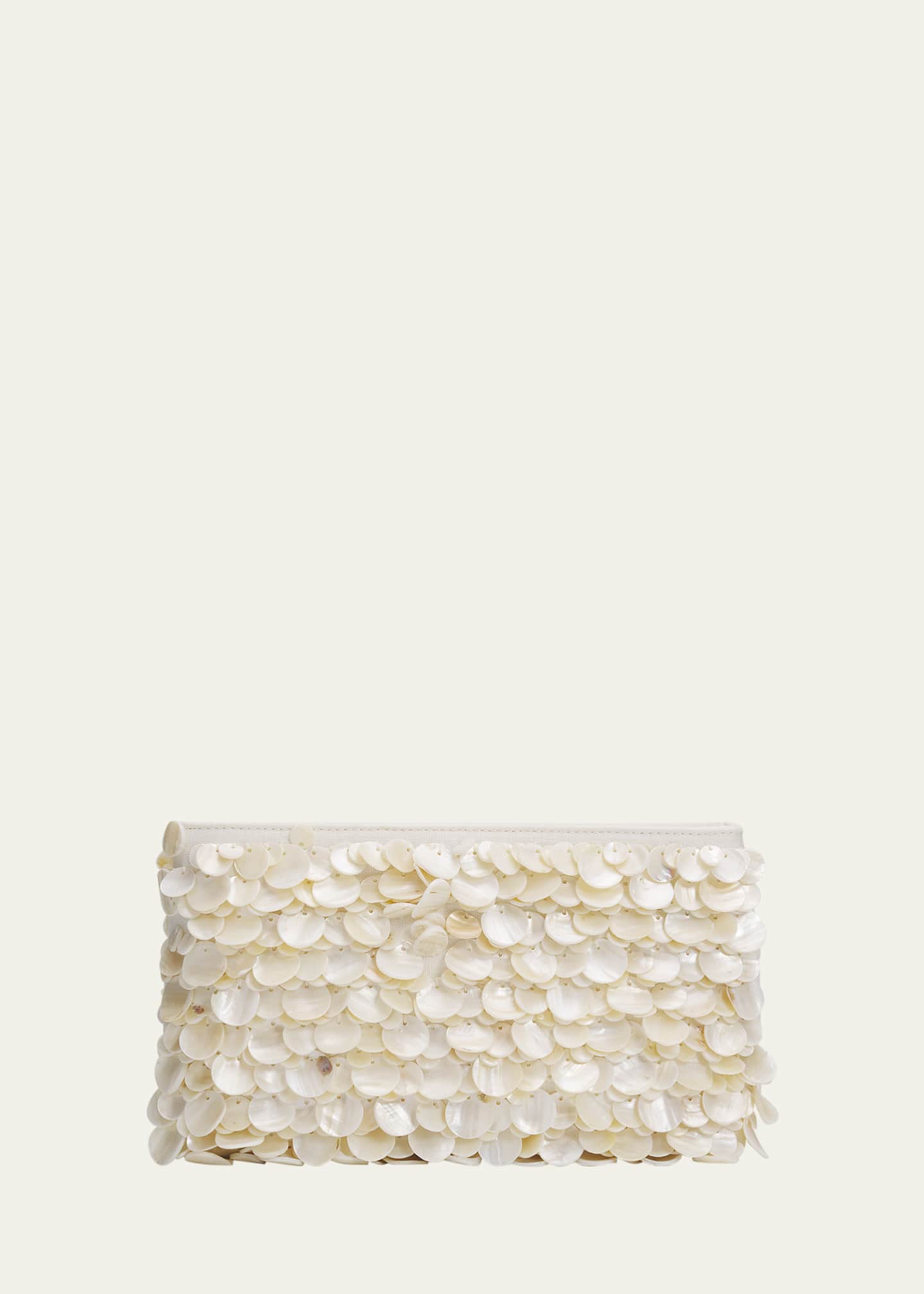 SIMKHAI Reese Seashell Leather Clutch Bag - Bergdorf Goodman