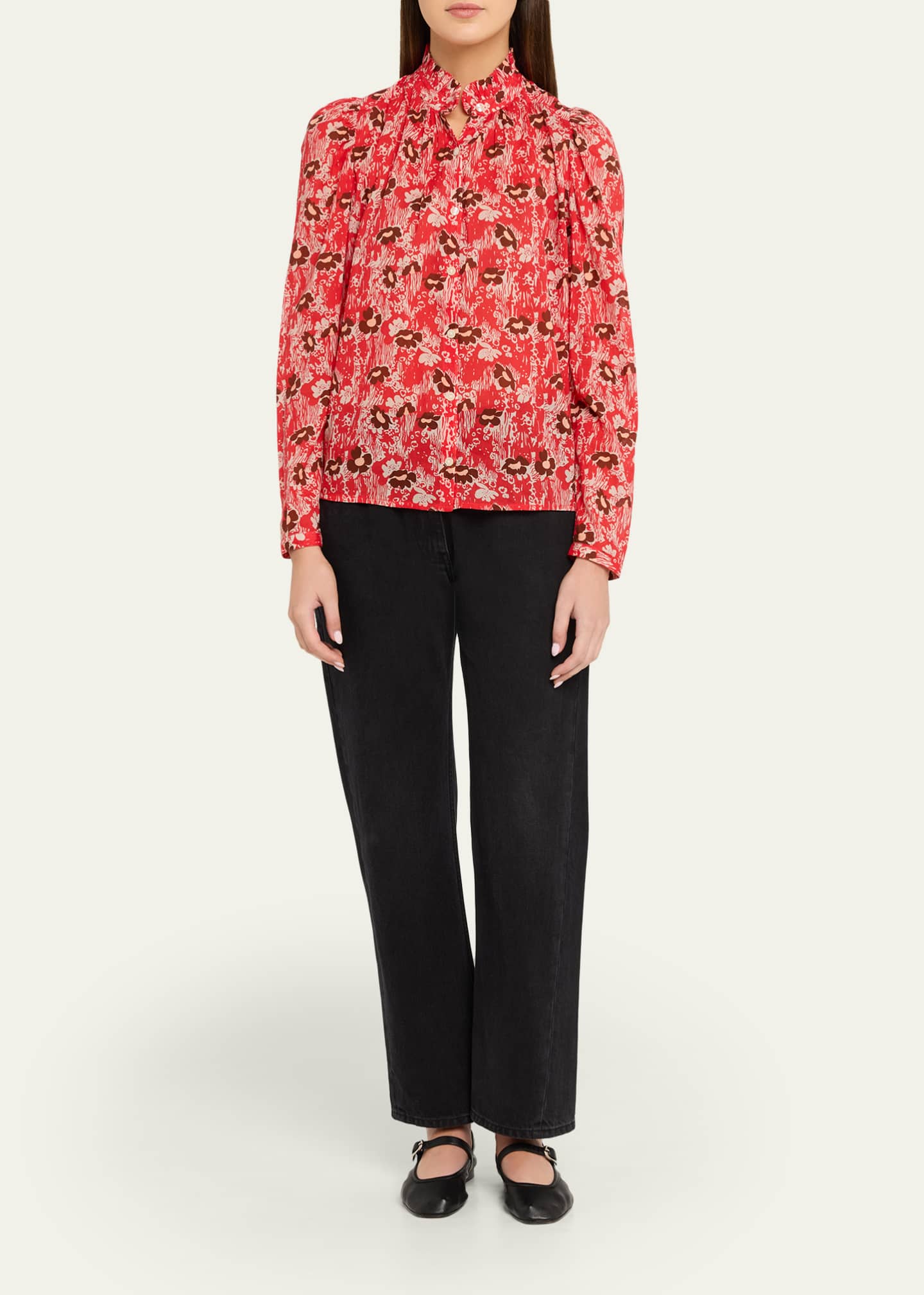 Alix of Bohemia Artemis Printed Long-Sleeve Blouse - Bergdorf Goodman