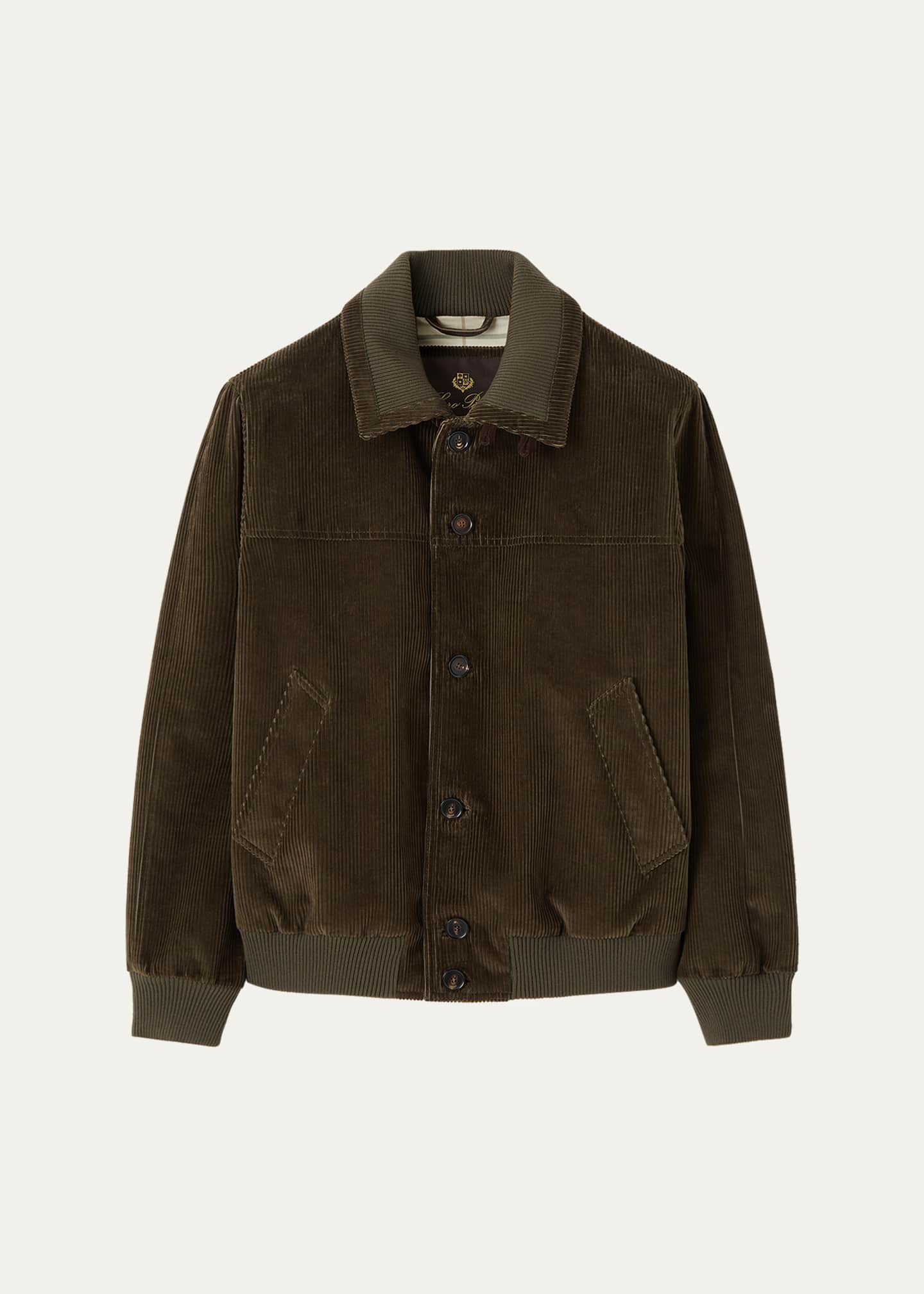 Loro Piana Men's Maremma Corduroy Bomber Jacket - Bergdorf Goodman