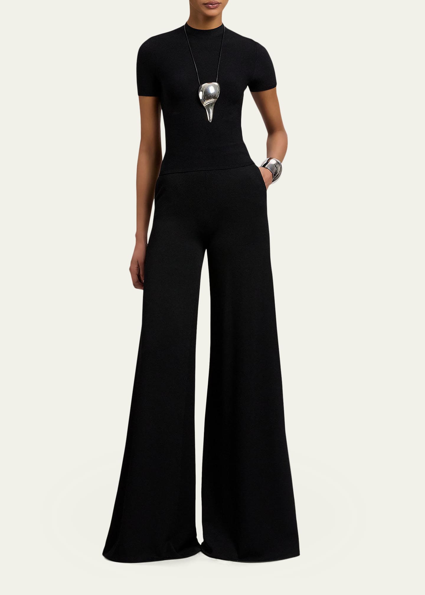 Ralph Lauren Collection Beonca Stretch Viscose Wide-Leg Pants ...