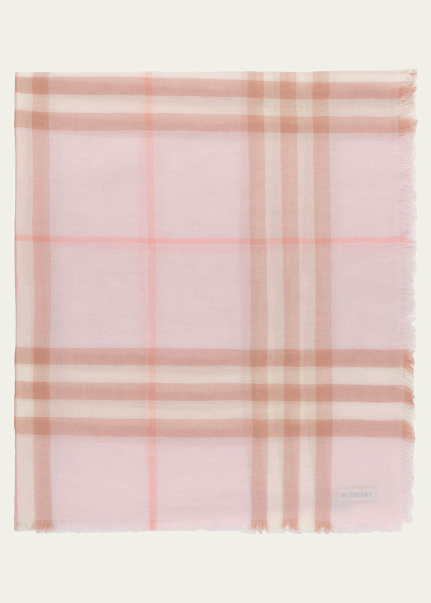 Burberry Wide Check Wool Scarf - Bergdorf Goodman