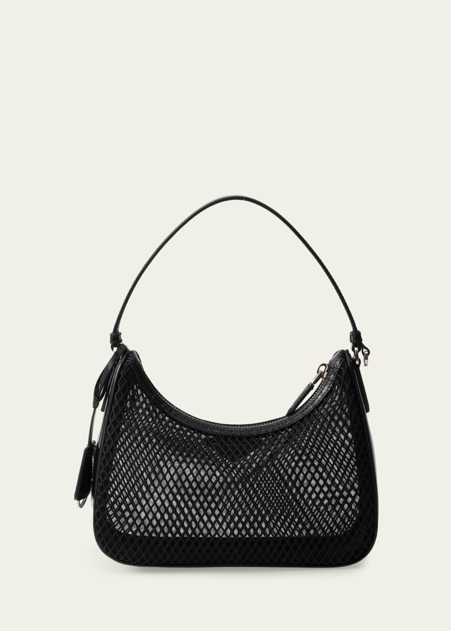 Prada Re-Edition 2005 Leather-Trim Mesh Top-Handle Bag - Bergdorf Goodman