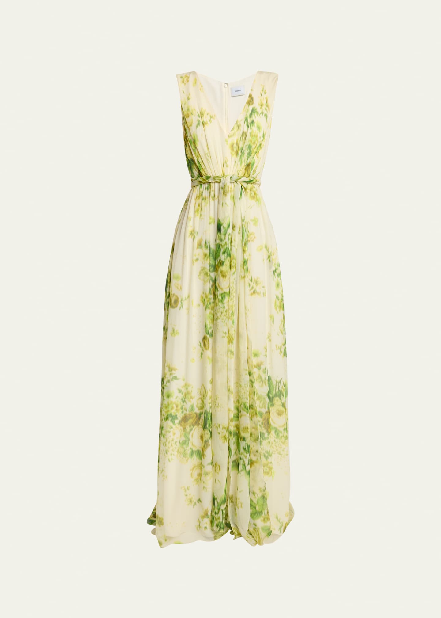 Erdem Sleeveless Floral-Print Silk Gown - Bergdorf Goodman