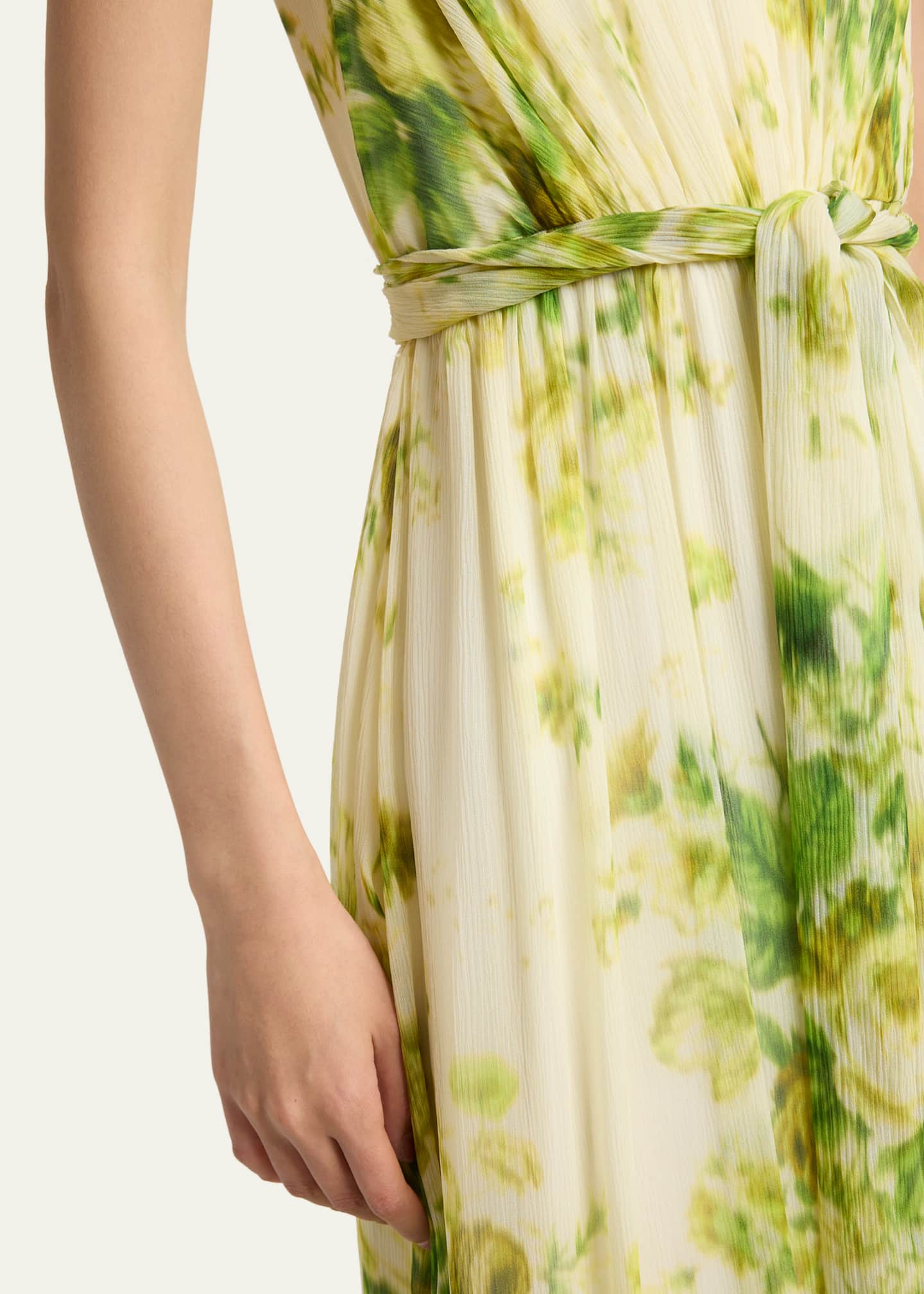 Erdem Sleeveless Floral-Print Silk Gown - Bergdorf Goodman