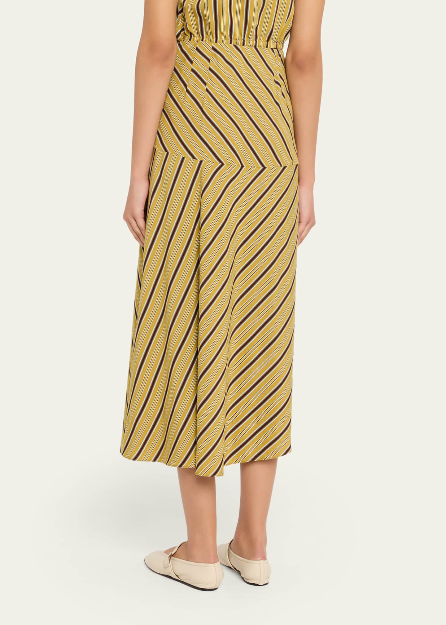 A.L.C. Kara Stripe Midi Skirt - Bergdorf Goodman