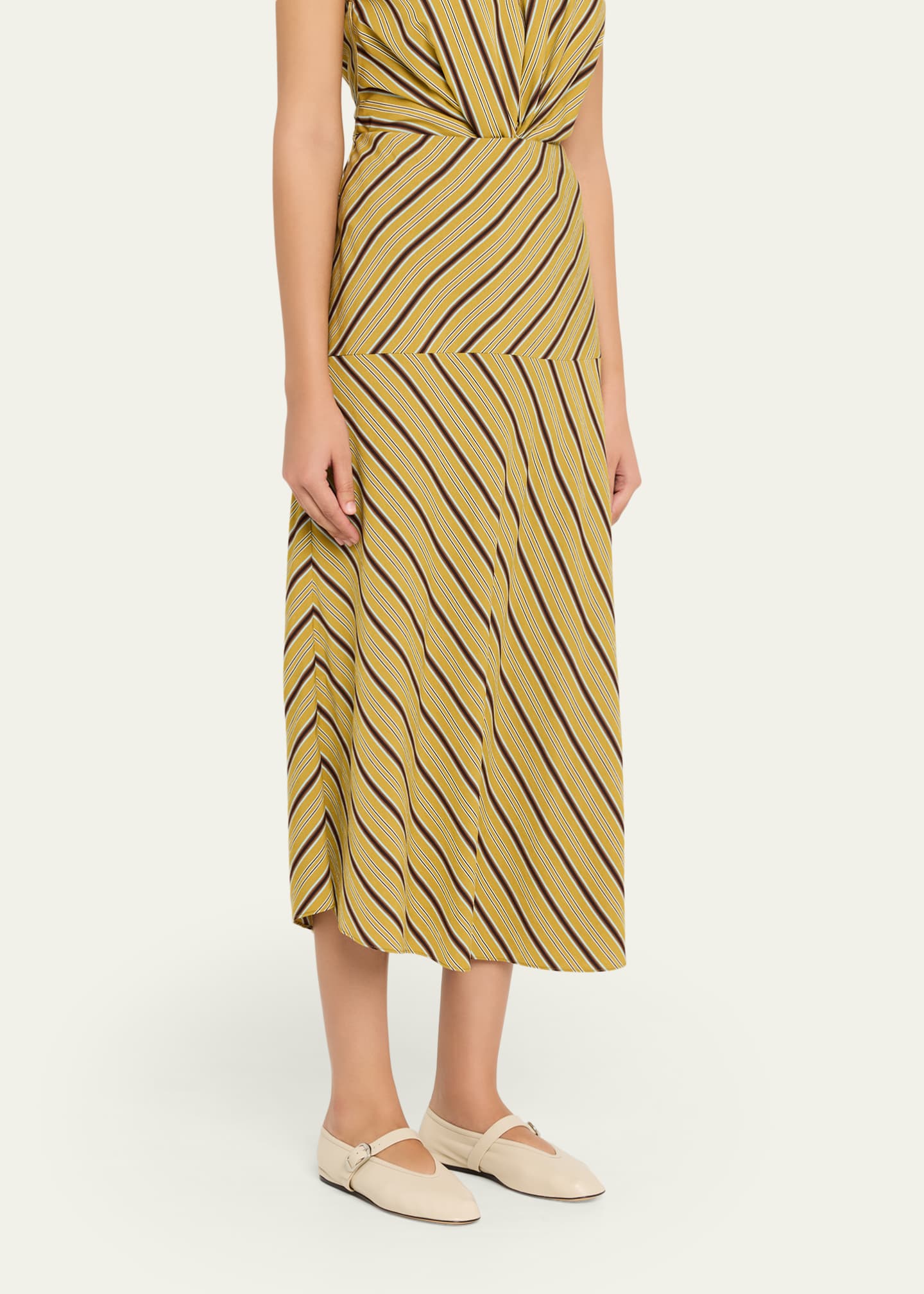 A.L.C. Kara Stripe Midi Skirt - Bergdorf Goodman