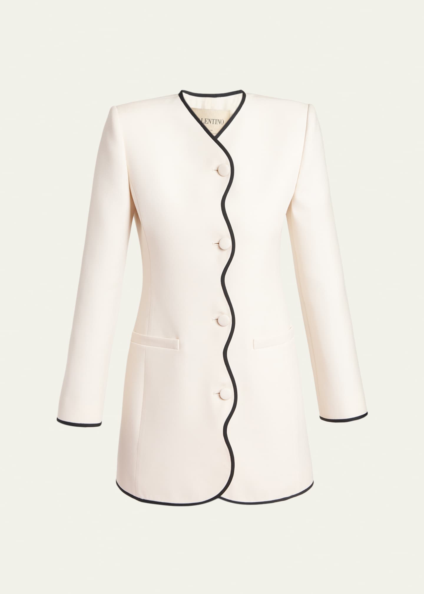 Valentino Garavani Wave Trim Minidress - Bergdorf Goodman
