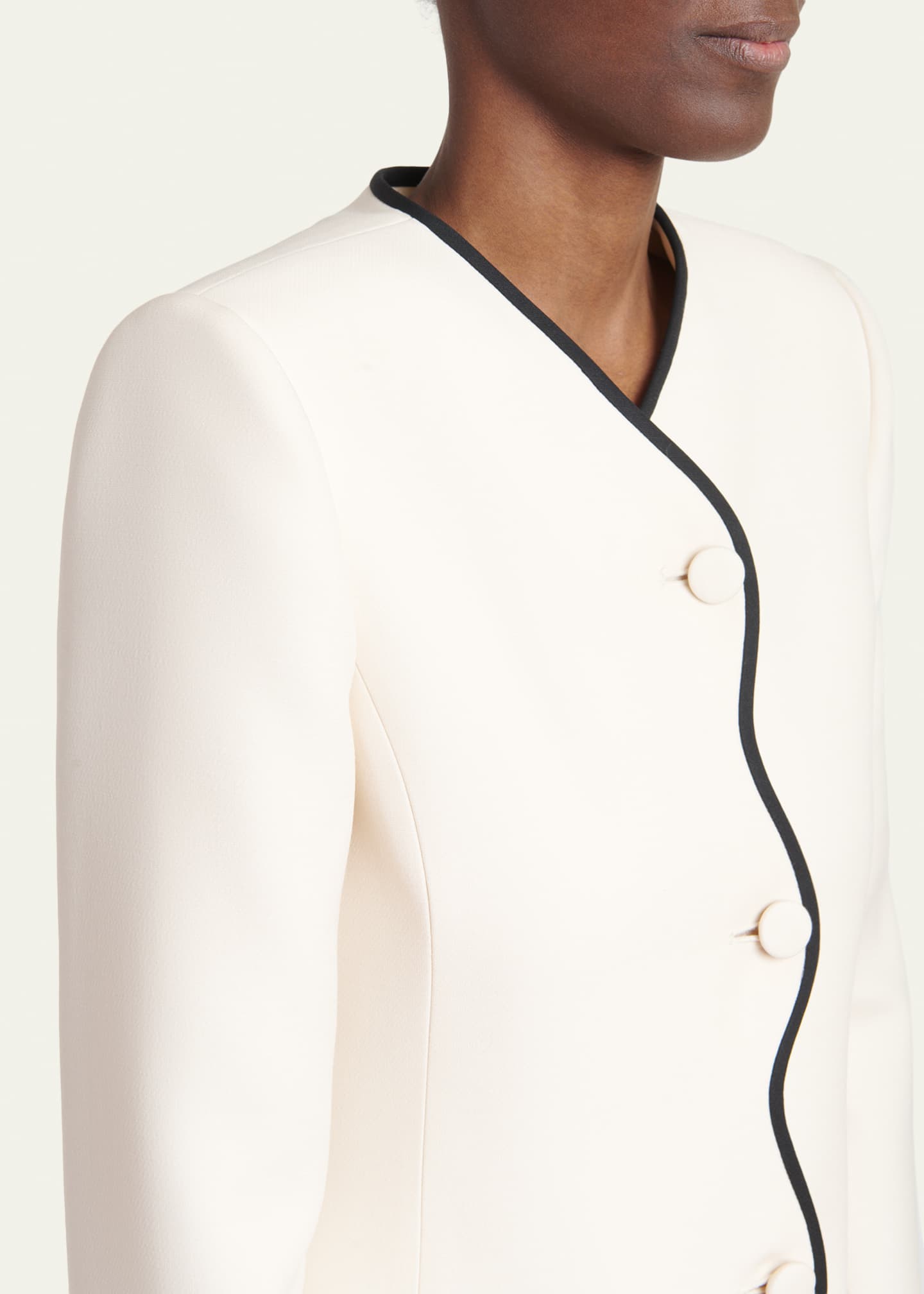 Valentino Garavani Wave Trim Minidress - Bergdorf Goodman