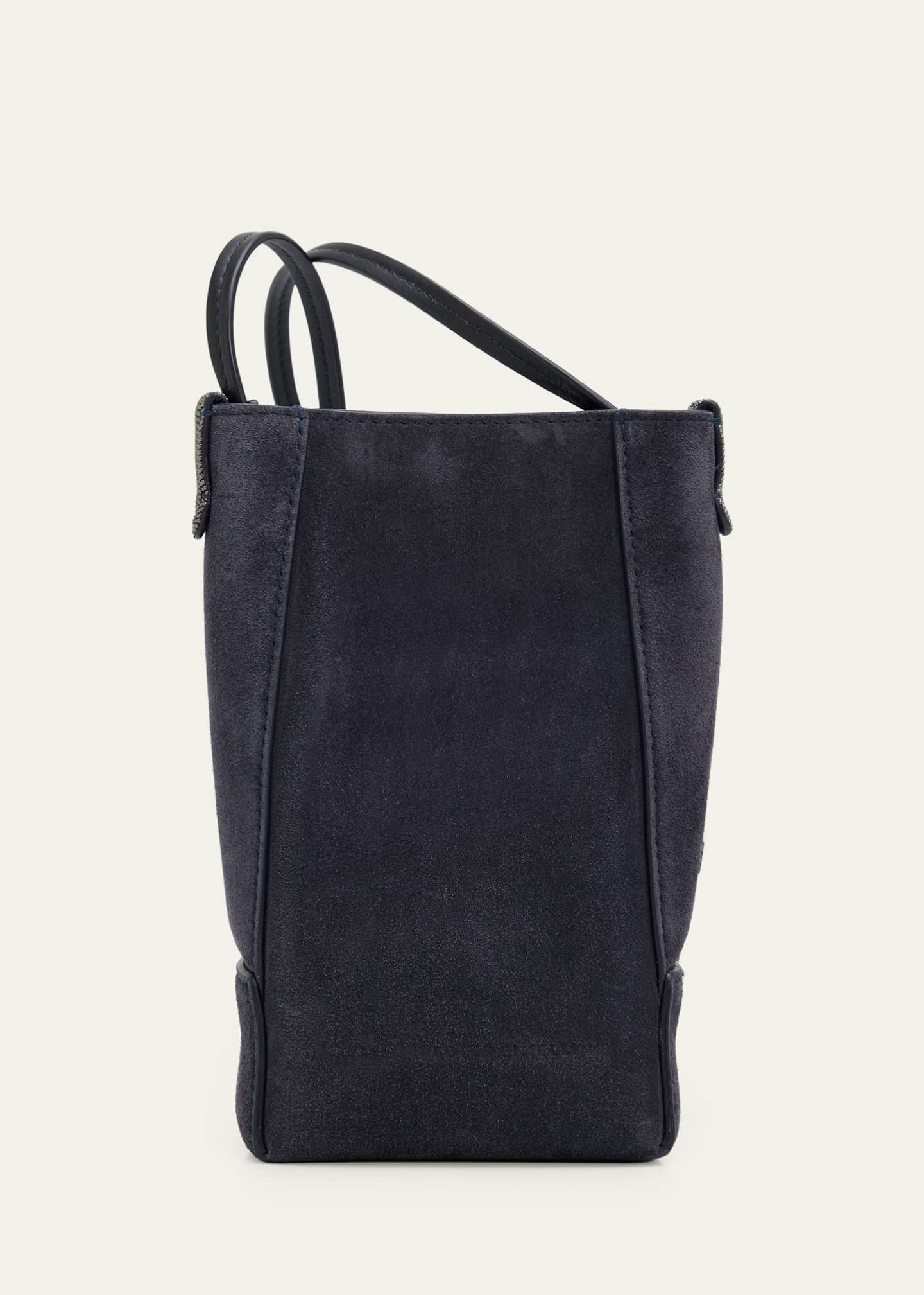 Brunello Cucinelli BC Duo Suede Phone Holder w/ Monili - Bergdorf Goodman
