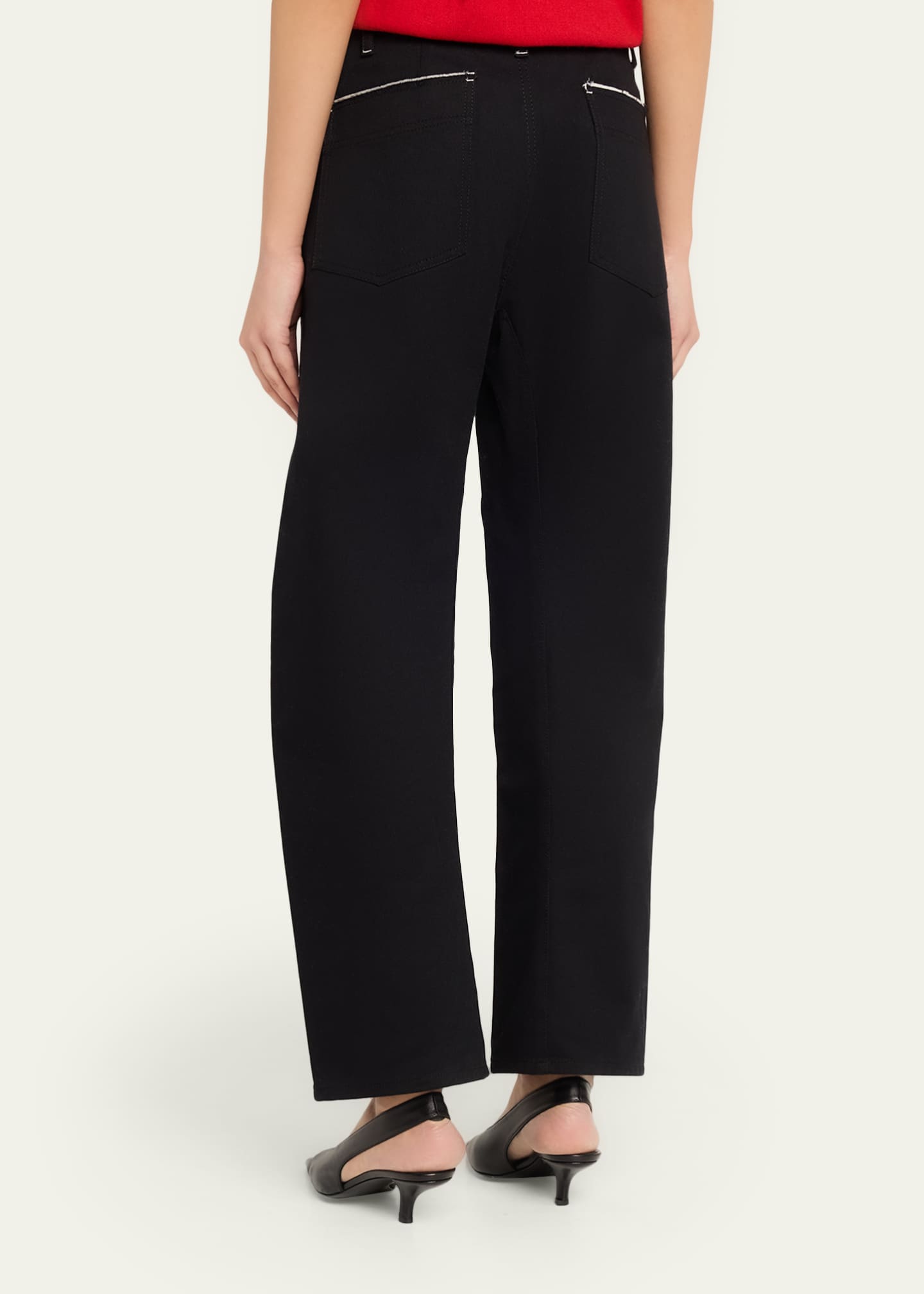 MARIA MCMANUS Hollywood Bow Leg Ankle Jeans - Bergdorf Goodman