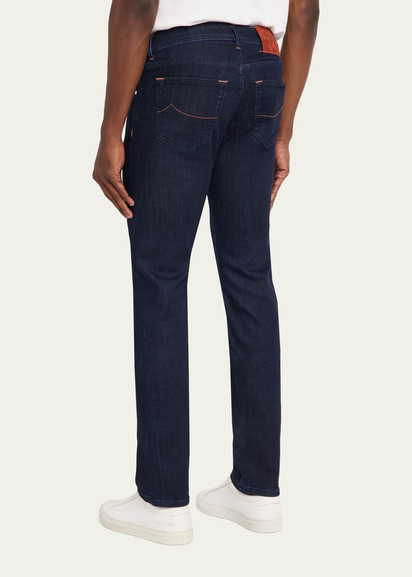 Jacob Cohen Men's Slim Straight-Leg Dark-Wash Denim Jeans - Bergdorf ...