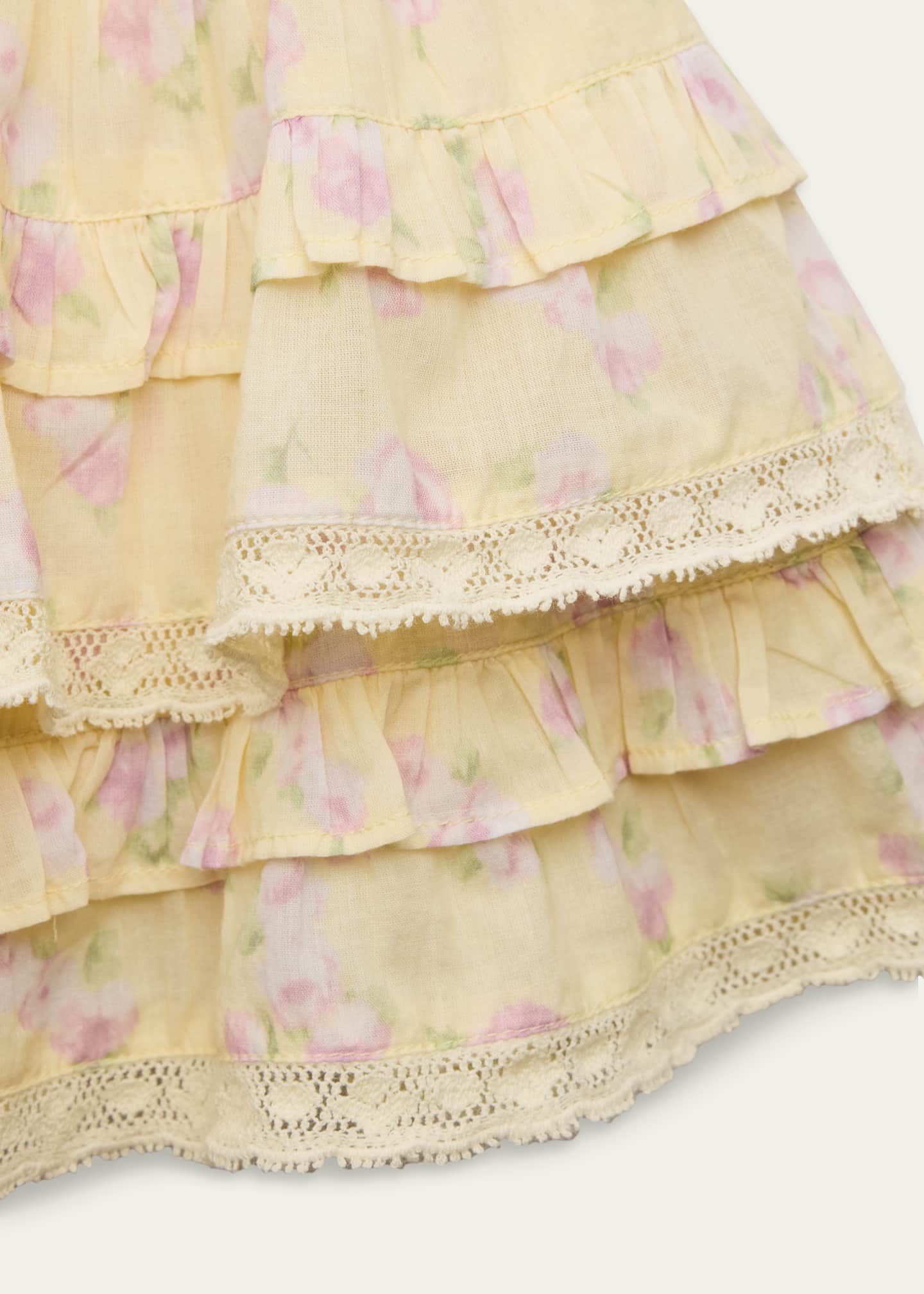 LoveShackFancy Girl's Billie Tiered Floral Mini Skirt, Size 2-5 ...