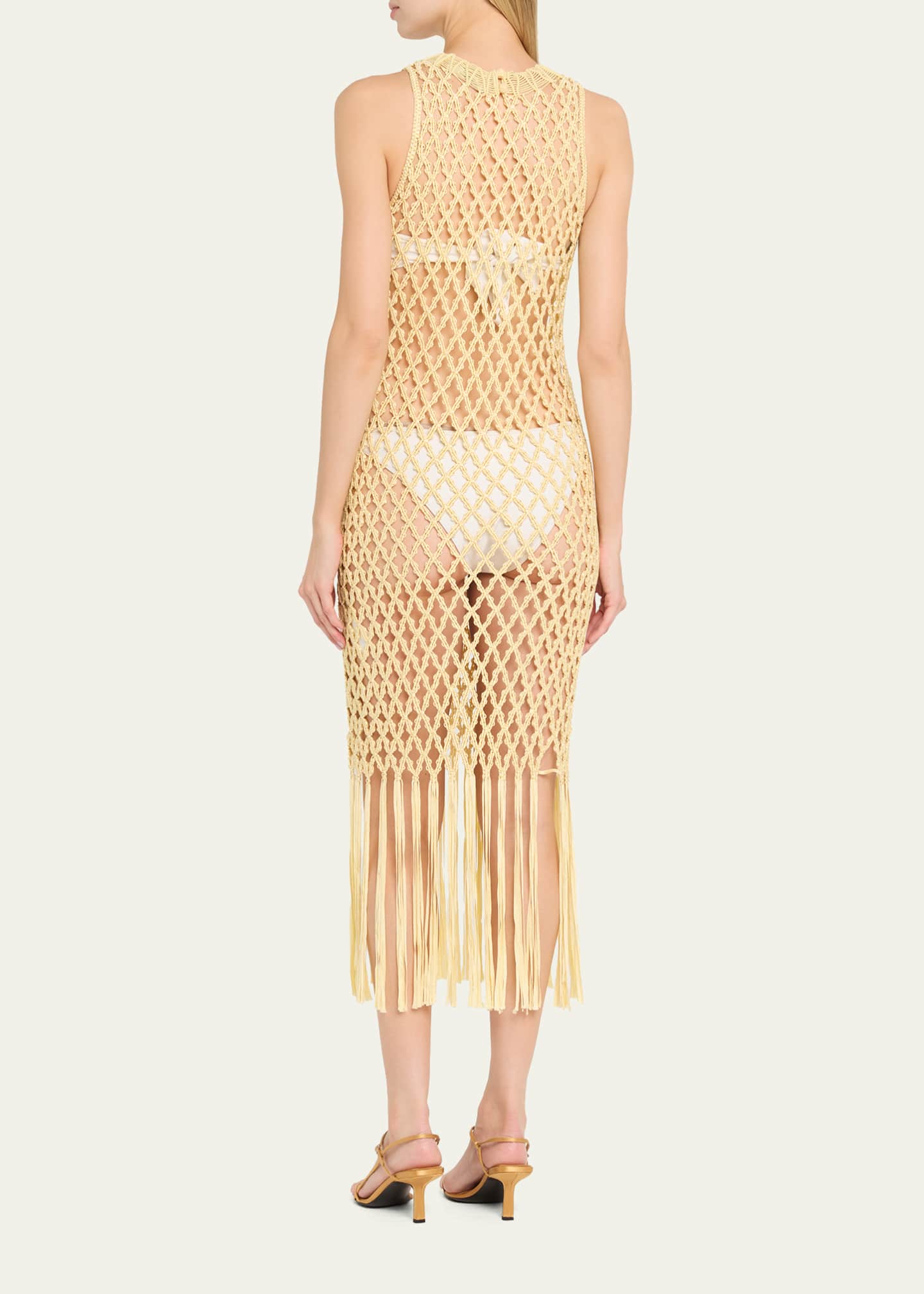 SIMKHAI Jensen Macrame Midi Dress - Bergdorf Goodman
