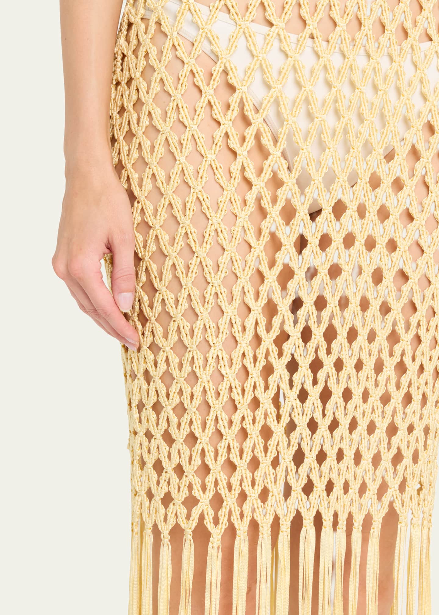 SIMKHAI Jensen Macrame Midi Dress - Bergdorf Goodman
