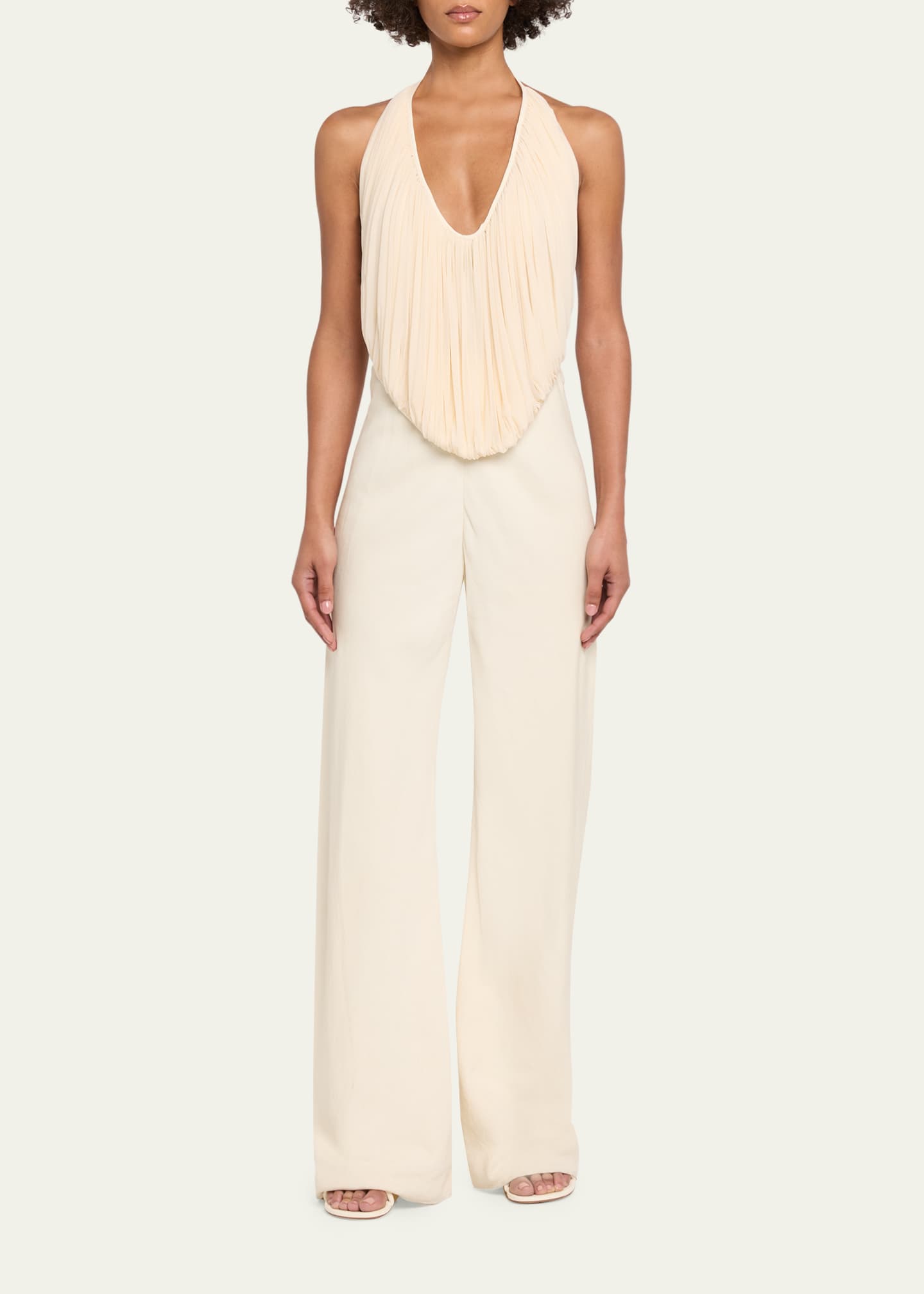 Ronny Kobo Marie Draped Crop Top - Bergdorf Goodman