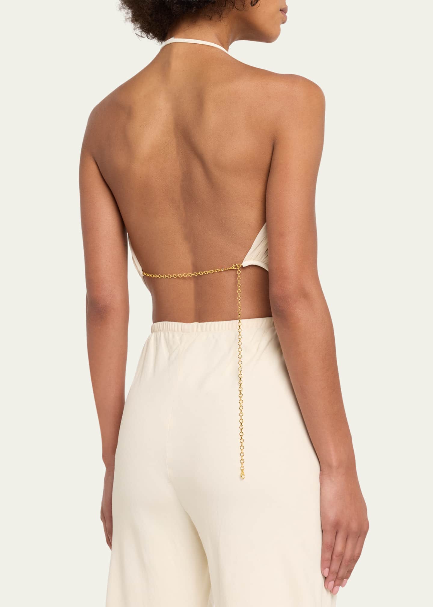 Ronny Kobo Marie Draped Crop Top - Bergdorf Goodman