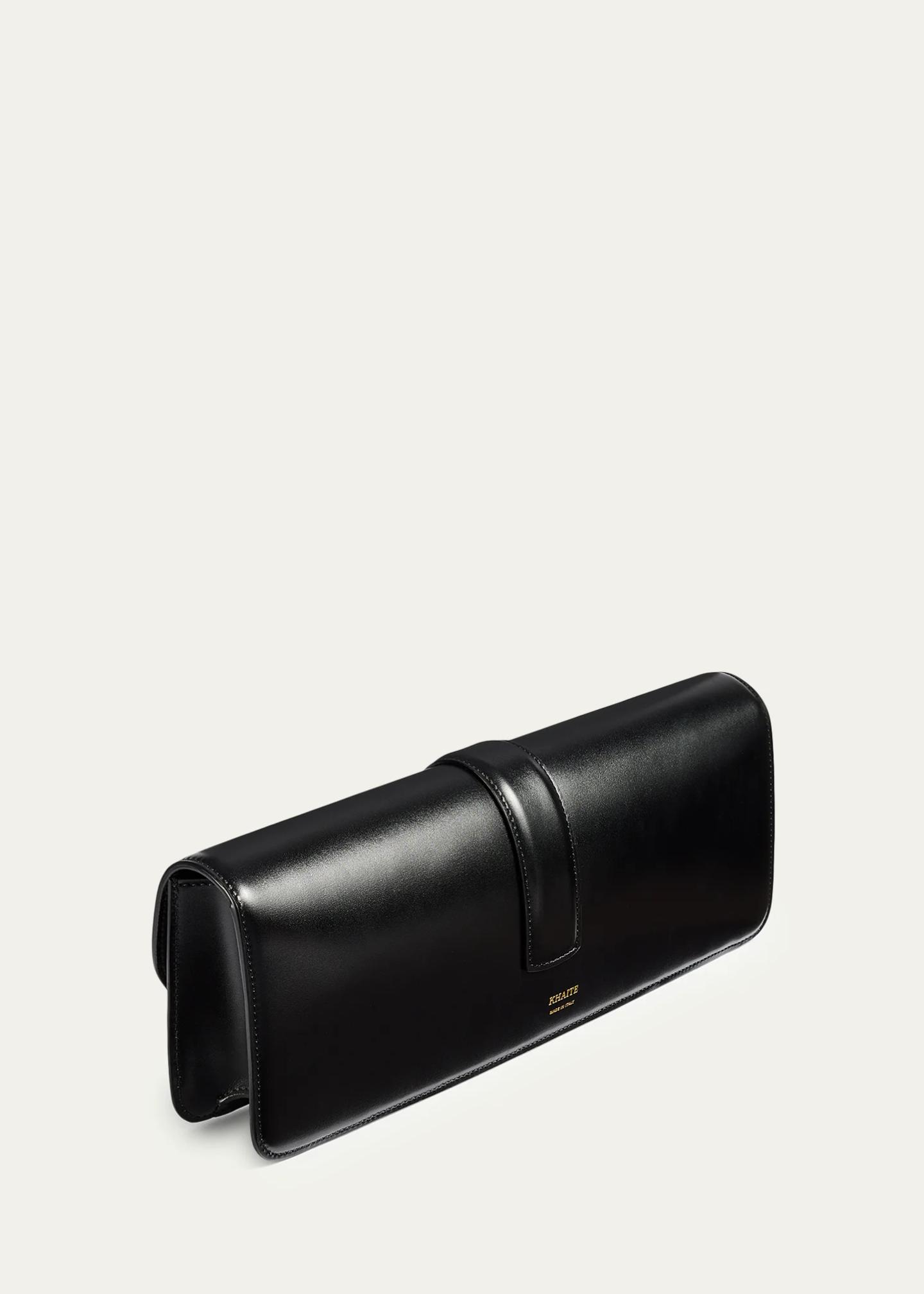 Khaite Blake Box Leather Clutch Bag - Bergdorf Goodman
