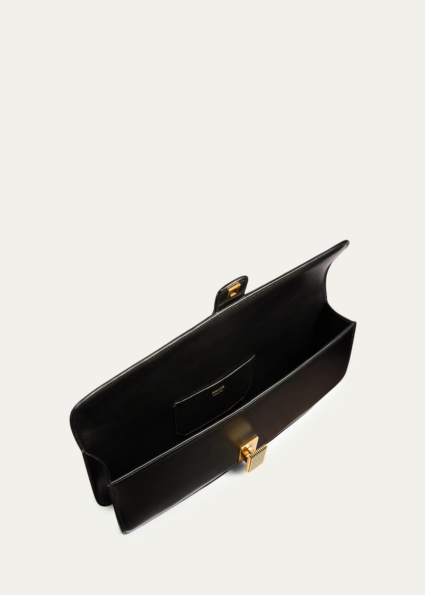 Khaite Blake Box Leather Clutch Bag - Bergdorf Goodman