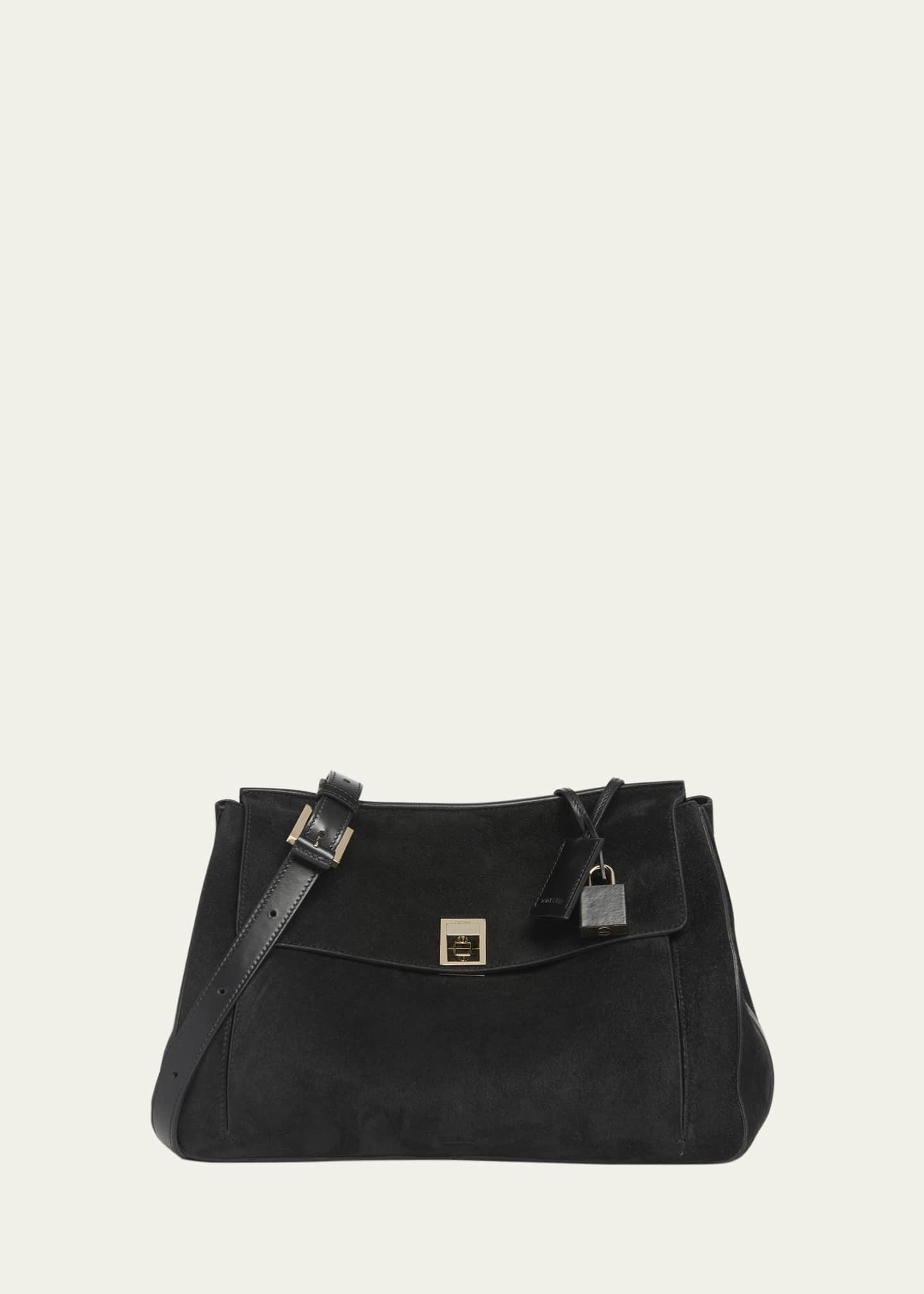 TOM FORD Smooth Suede Shoulder Bag - Bergdorf Goodman
