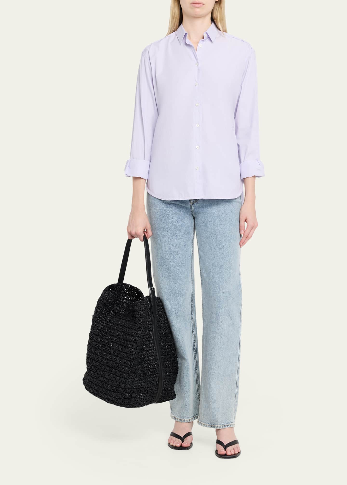 Toteme Belted Paper Raffia Tote Bag - Bergdorf Goodman