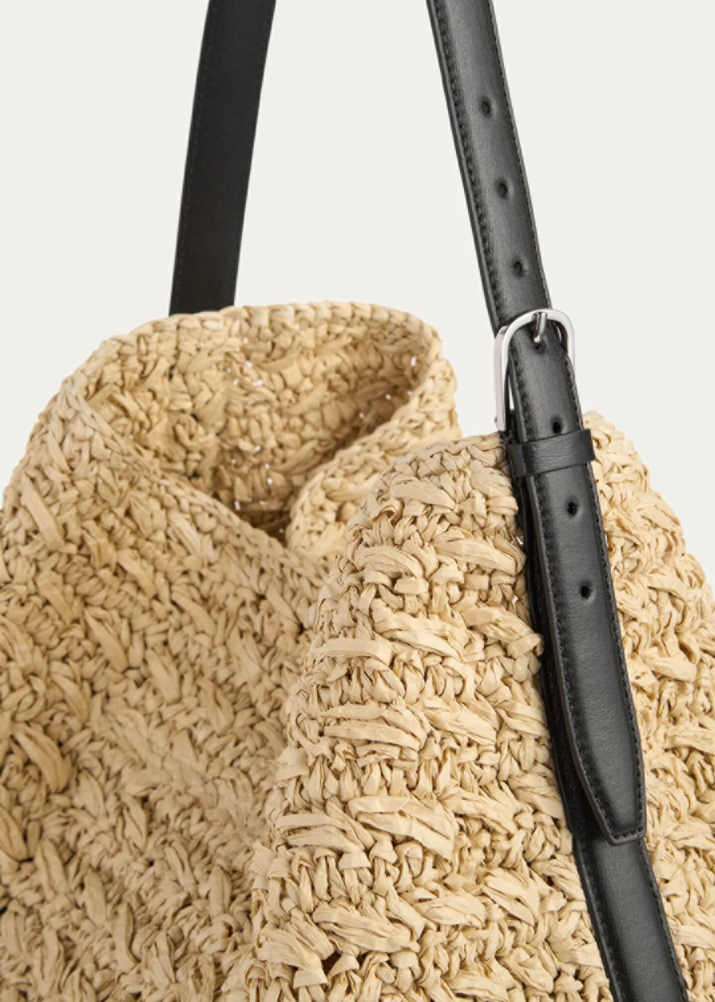 Toteme Belted Paper Raffia Tote Bag - Bergdorf Goodman