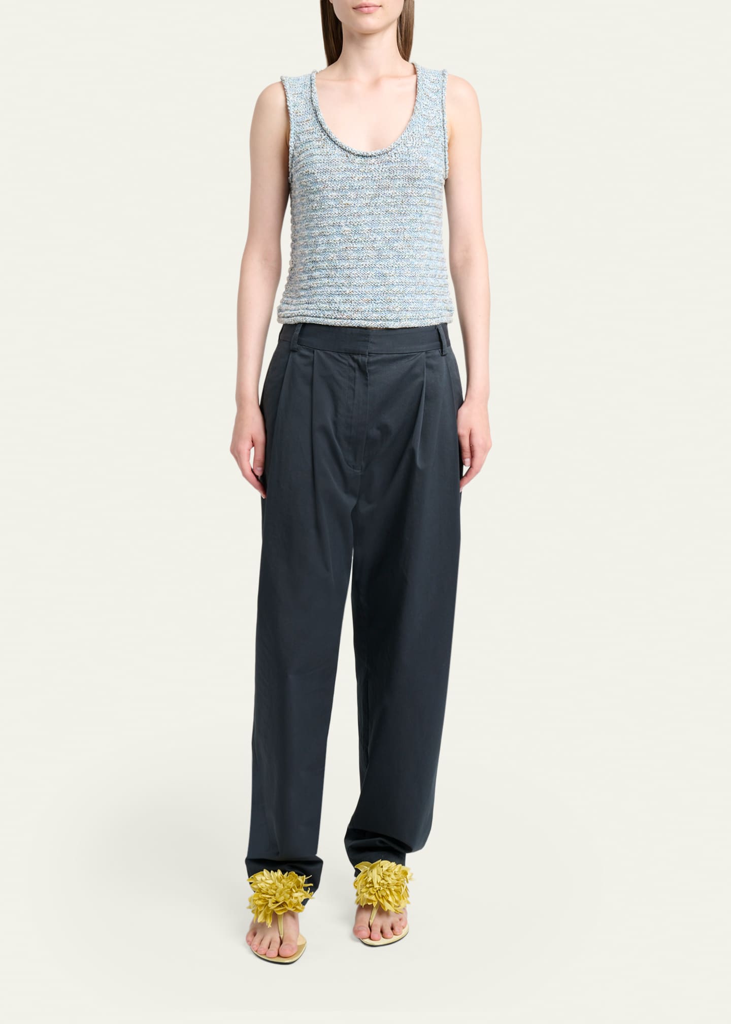 Proenza Schouler White Label Janine Melange Knit Tank Top - Bergdorf ...