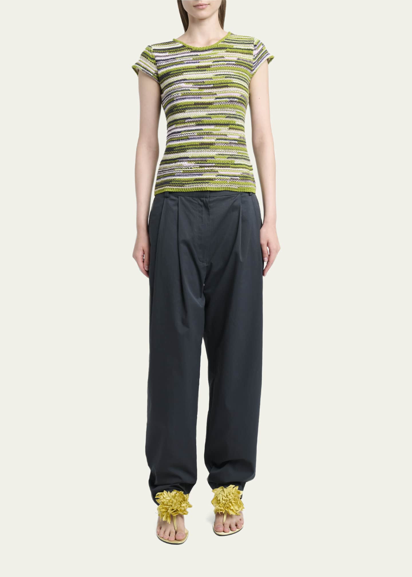 Proenza Schouler White Label Veya Textured Knit Tee - Bergdorf Goodman