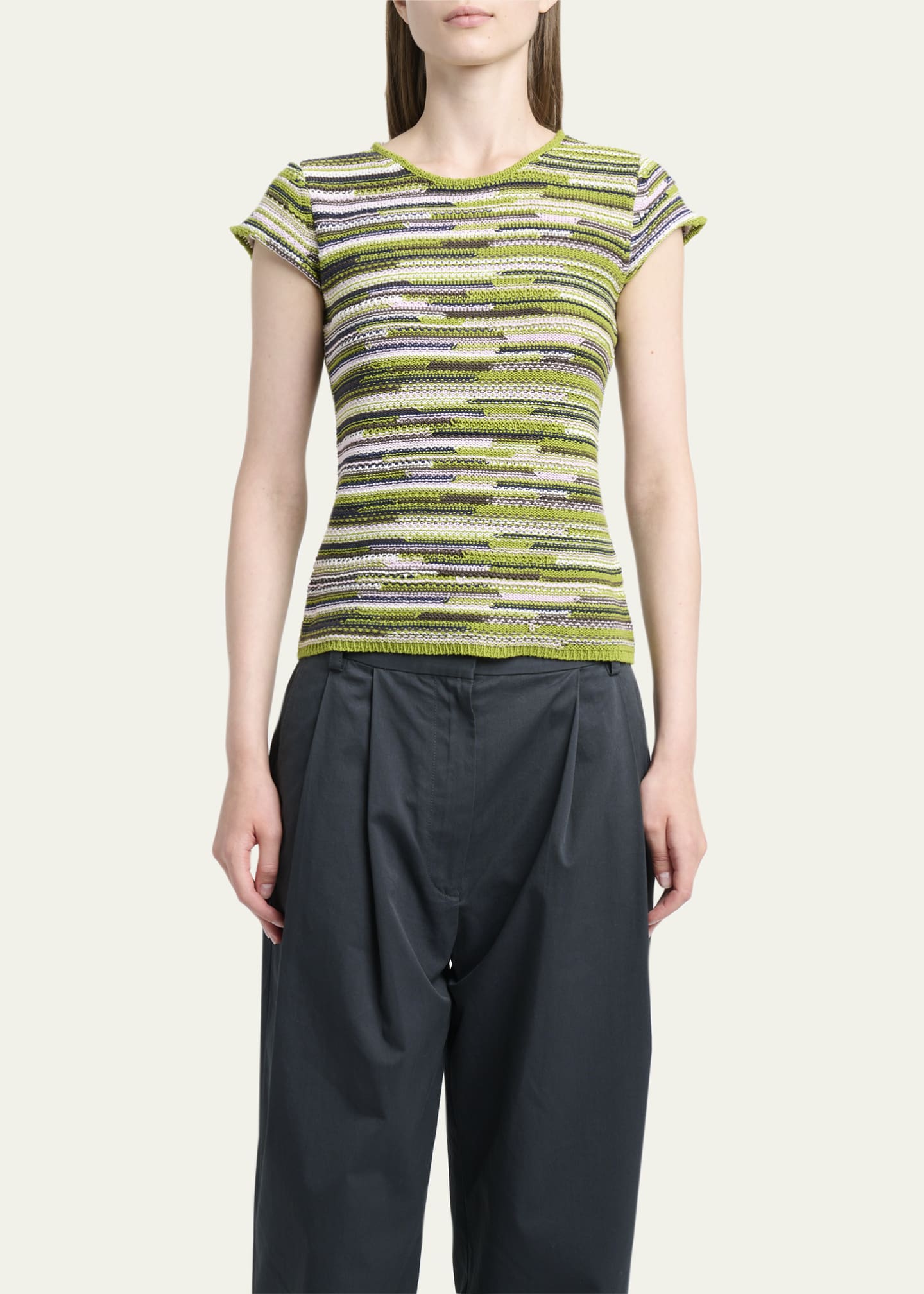 Proenza Schouler White Label Veya Textured Knit Tee - Bergdorf Goodman