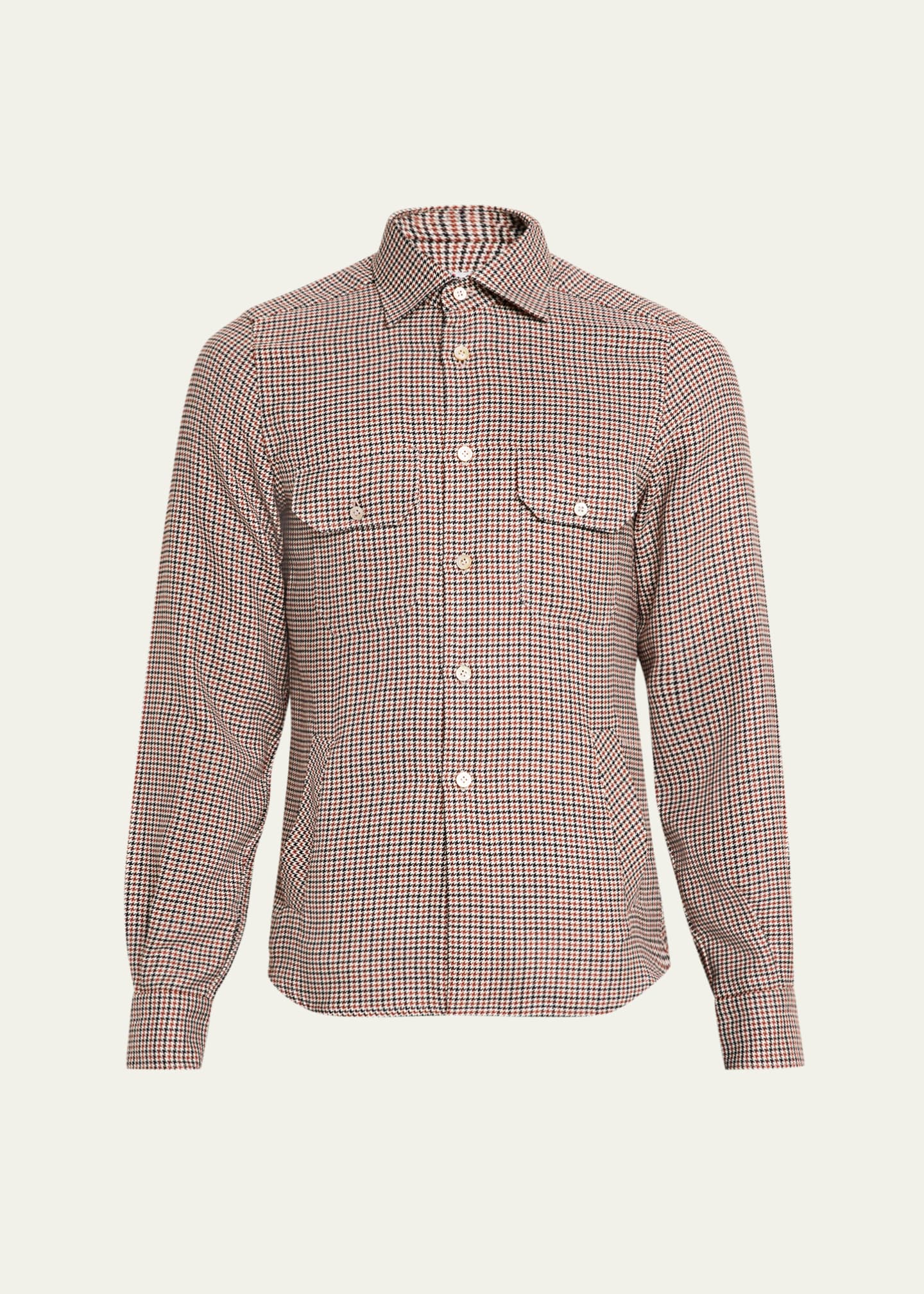 Kiton Men's Cashmere, Silk and Linen Flap-Pocket Overshirt - Bergdorf ...