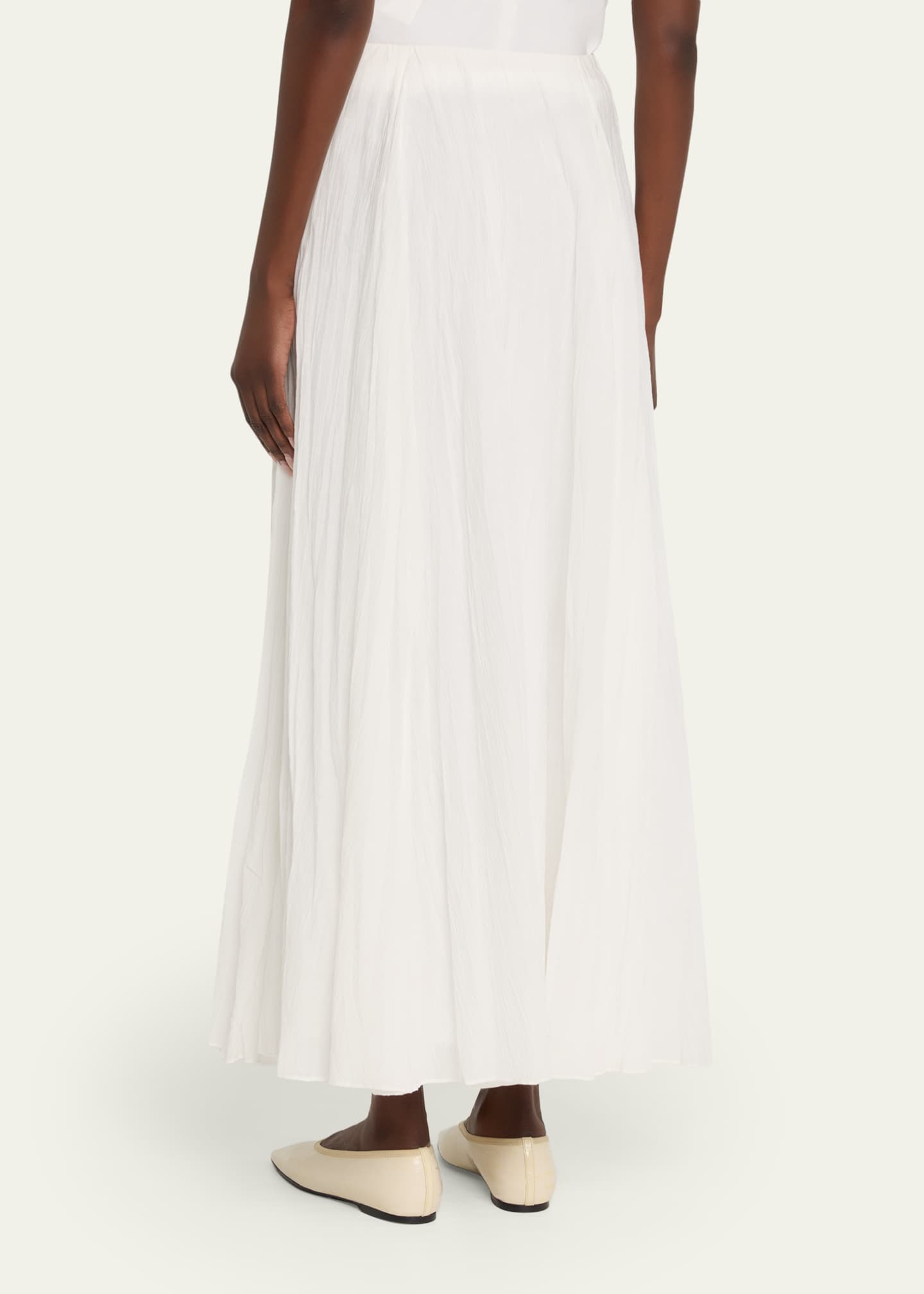 Vince Crinkled Plissé Cotton-Blend Maxi Skirt - Bergdorf Goodman
