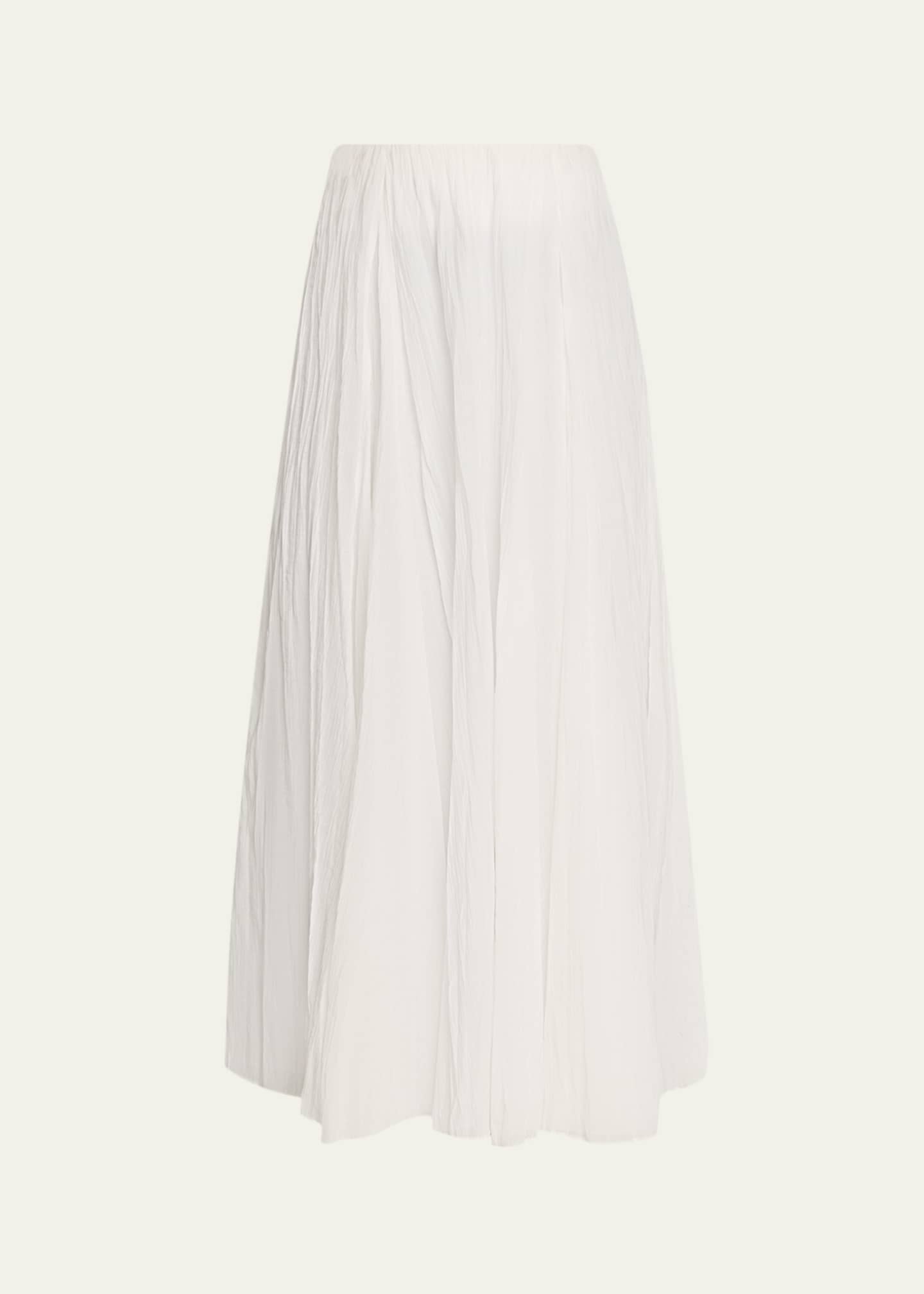 Vince Crinkled Plissé Cotton-Blend Maxi Skirt - Bergdorf Goodman