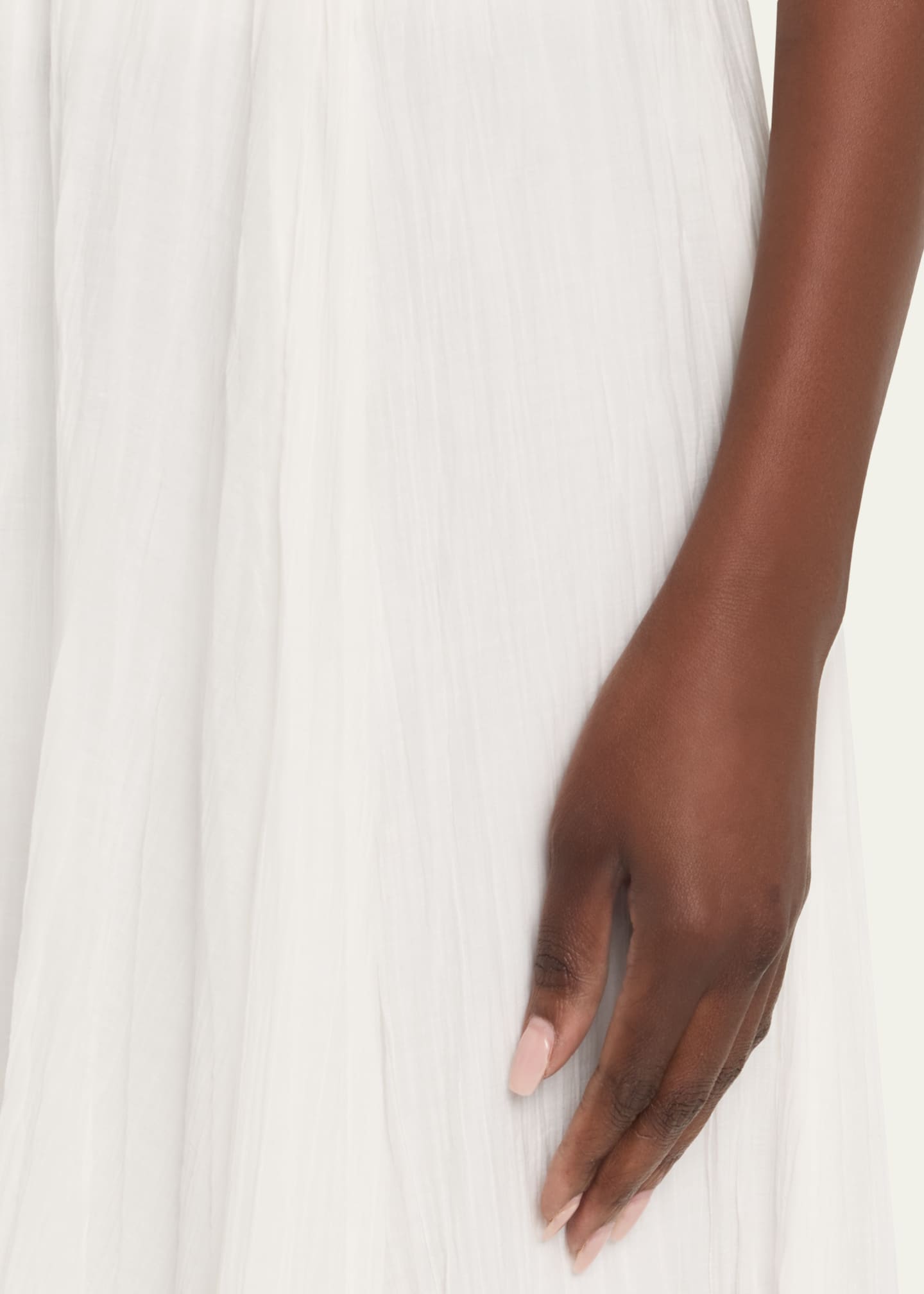 Vince Crinkled Plissé Cotton-Blend Maxi Skirt - Bergdorf Goodman