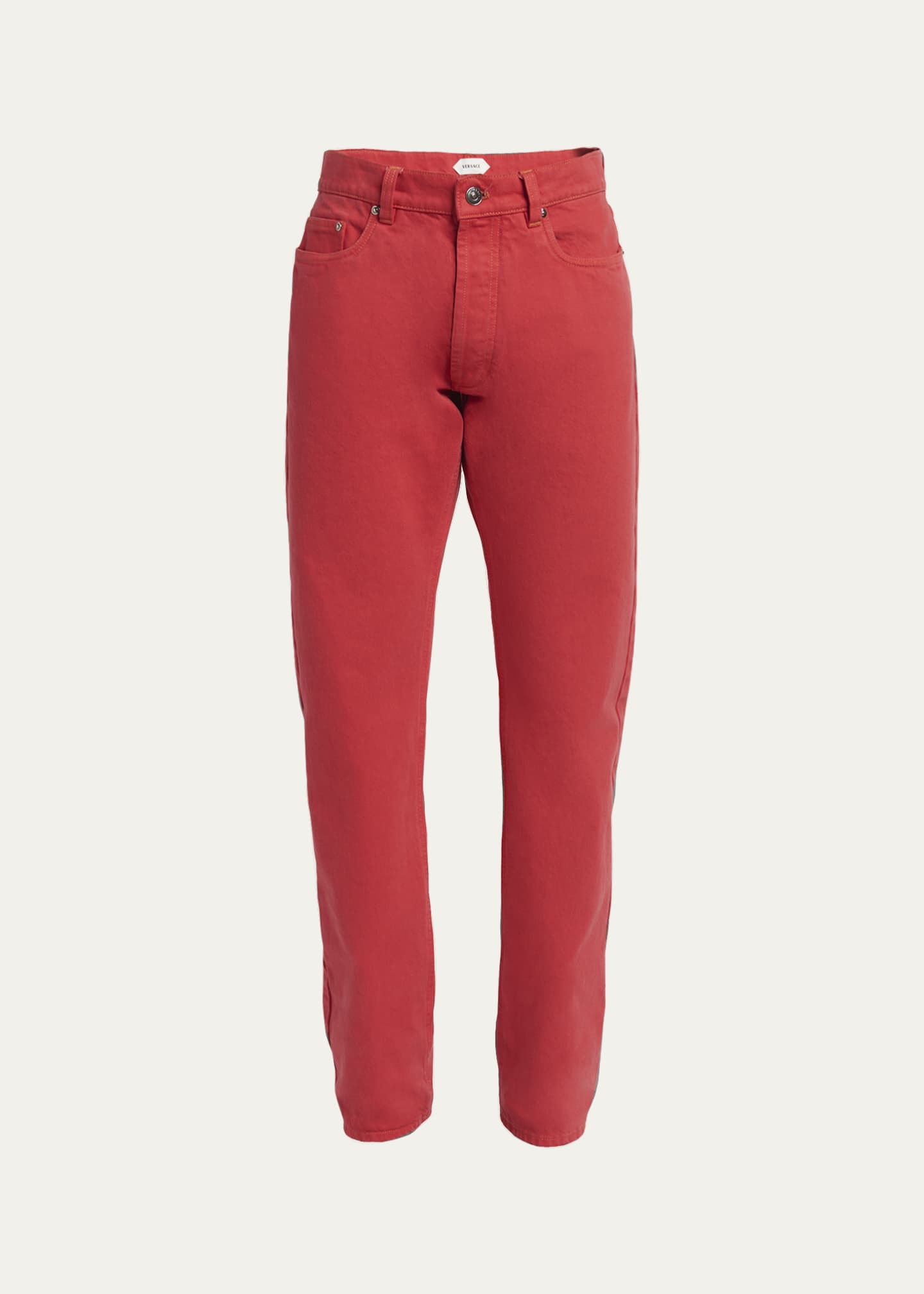 Versace Five-Pocket Straight Jeans - Bergdorf Goodman