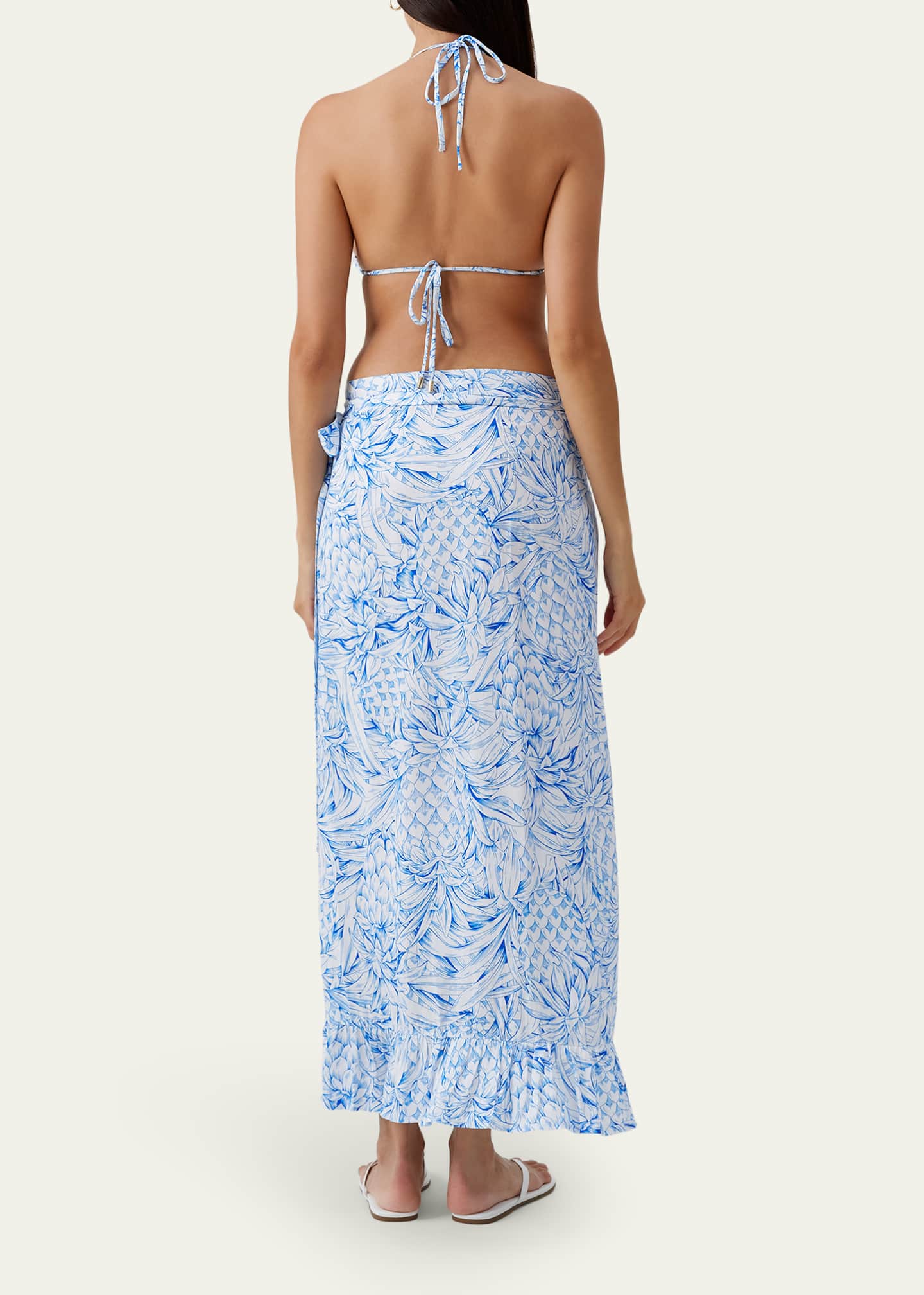 Melissa Odabash Danni Pineapple Wrap Skirt - Bergdorf Goodman