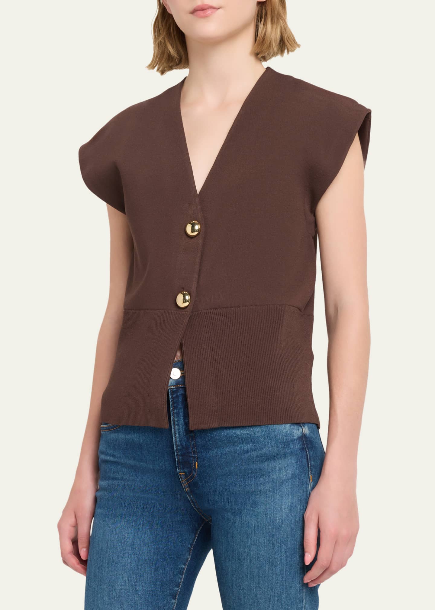 Veronica Beard Isador Knit Vest - Bergdorf Goodman