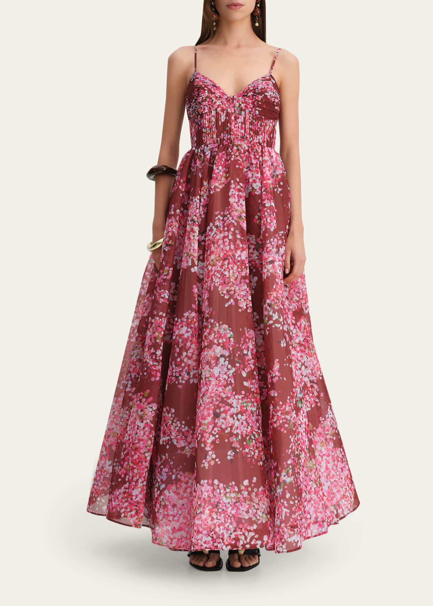 Aje Fortuna Floral Sleeveless Maxi Dress - Bergdorf Goodman