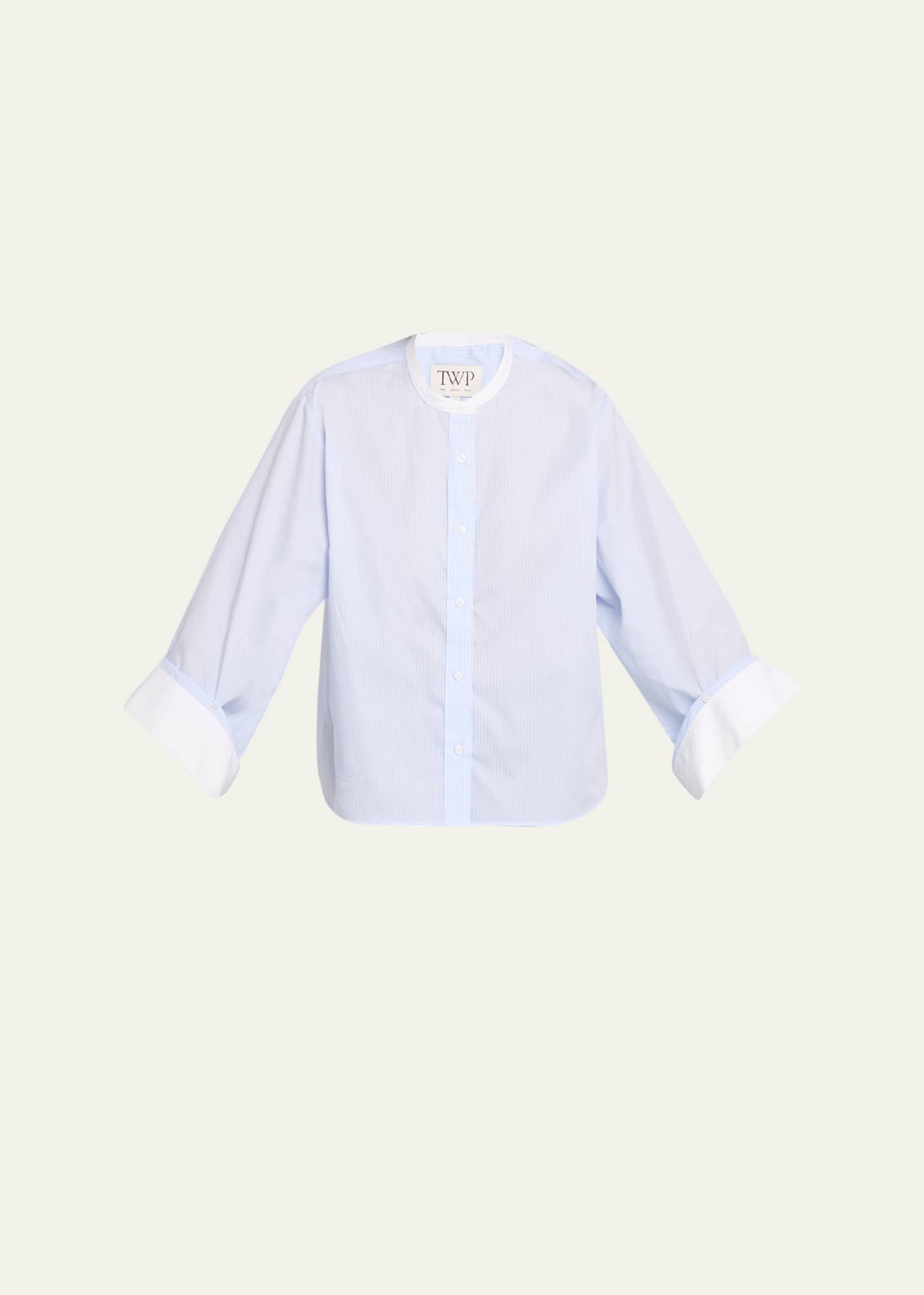 TWP Beau Striped Button-Front Shirt - Bergdorf Goodman