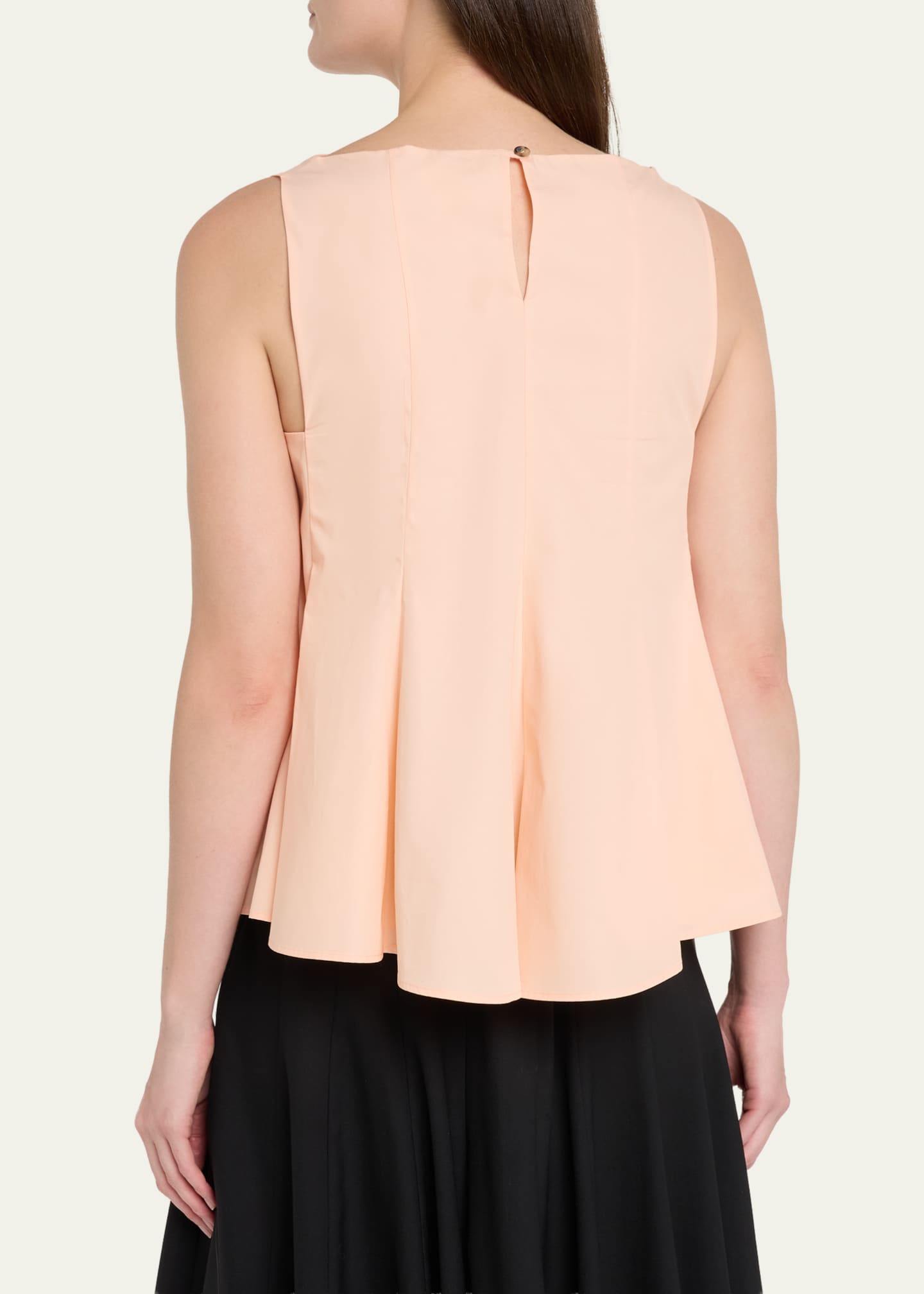 Khaite Marita Paneled Cotton Peplum Top - Bergdorf Goodman