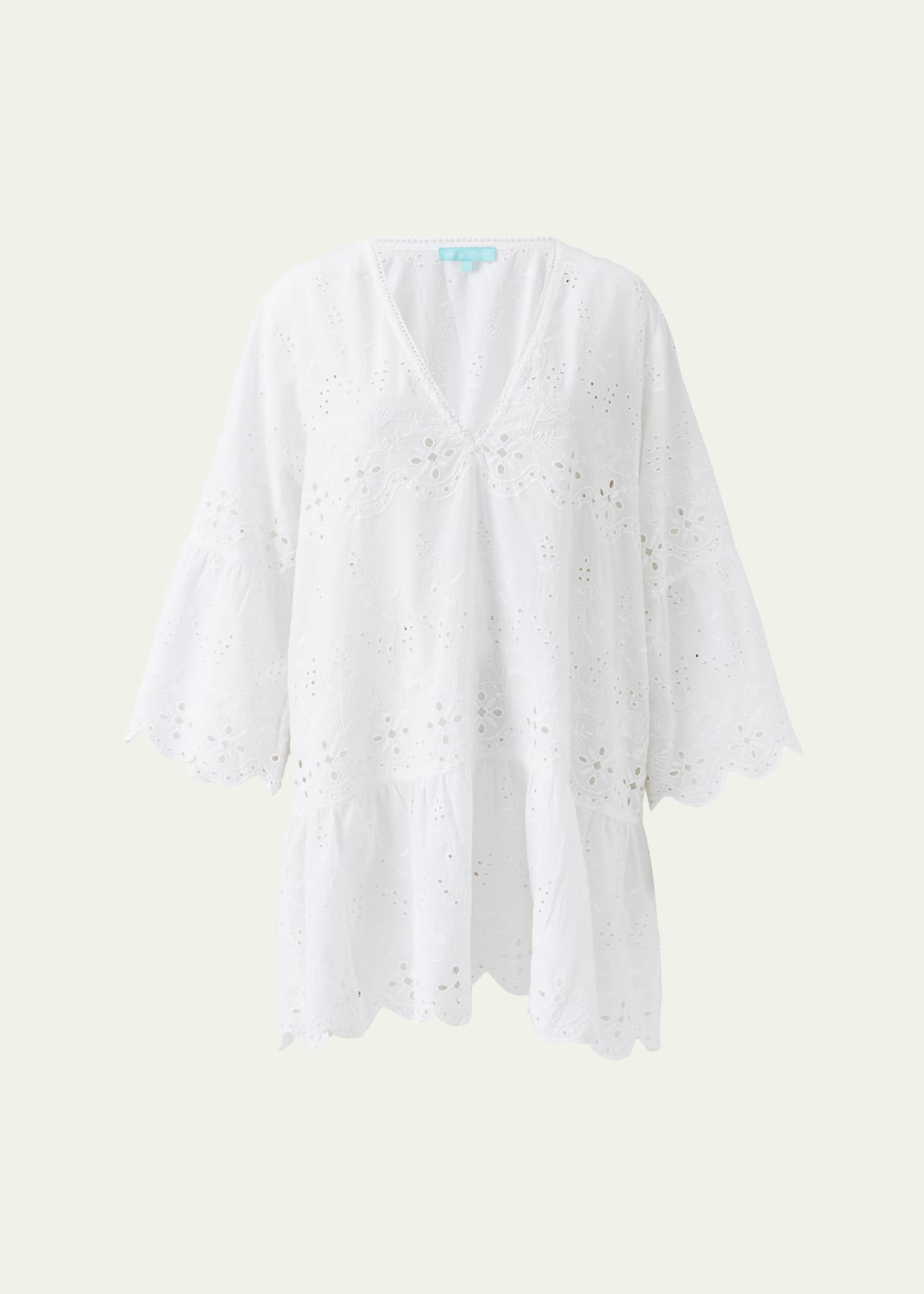 Melissa Odabash May Eyelet Embroidered Kaftan Coverup - Bergdorf Goodman